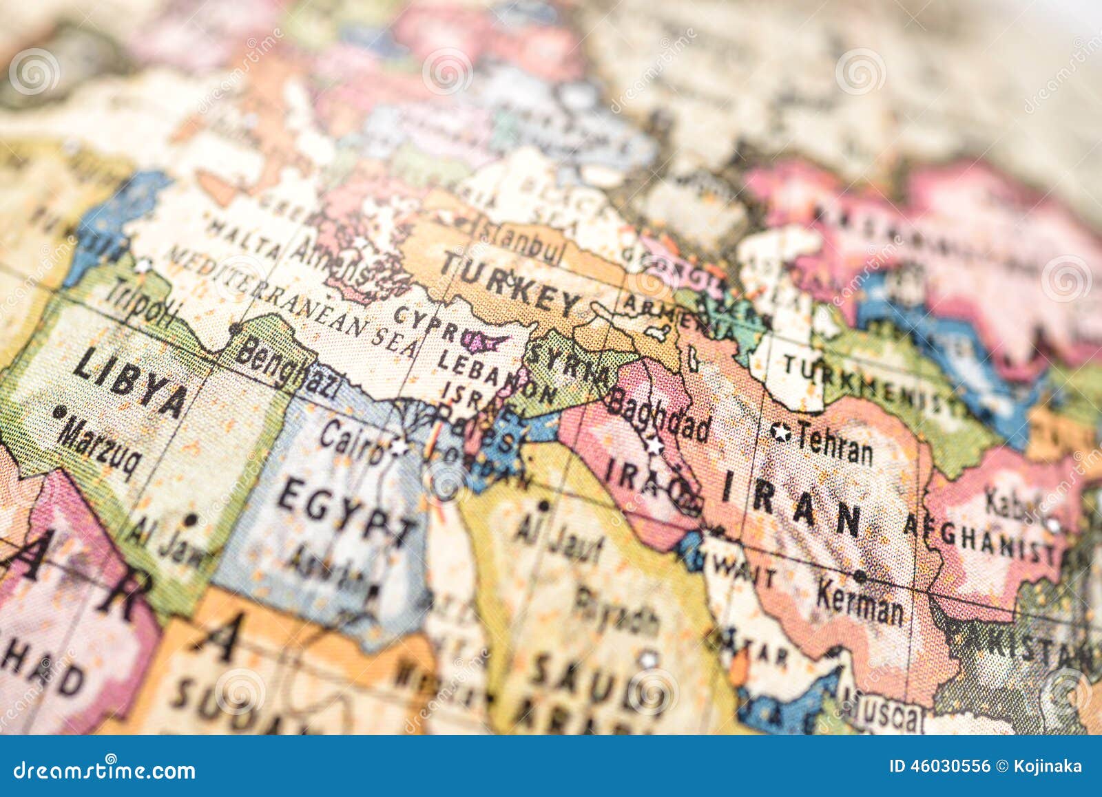 Globe West Asia stock photo. Image of earth, international - 46030556