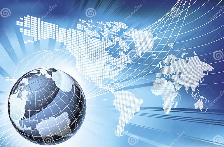 Globe Word Map of Earth Background Stock Vector - Illustration of ...