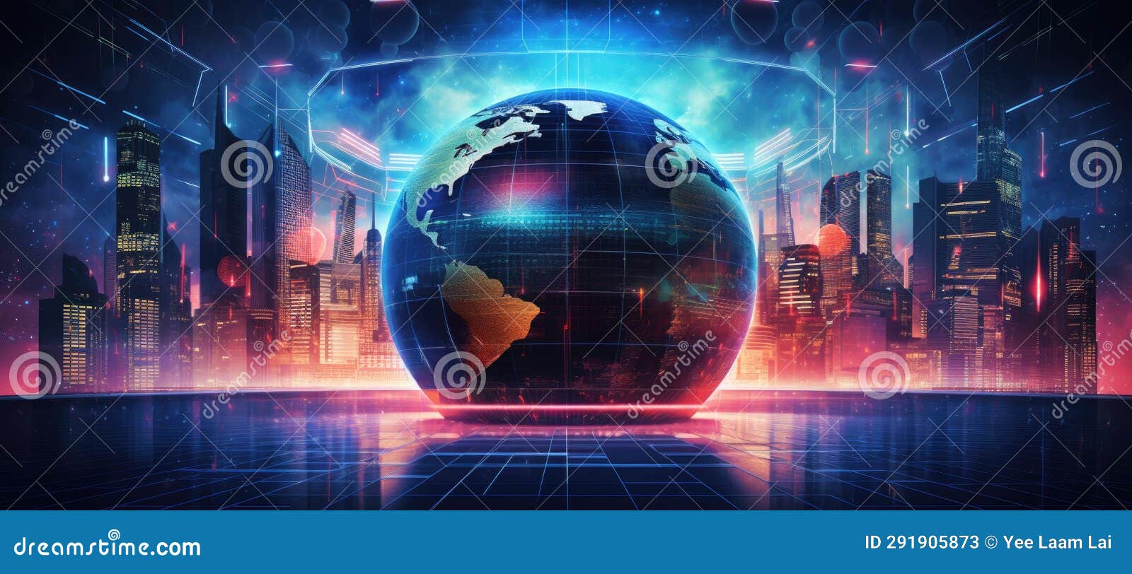 Globe World Earth Map Planet City, Ai Stock Image - Image of earth ...