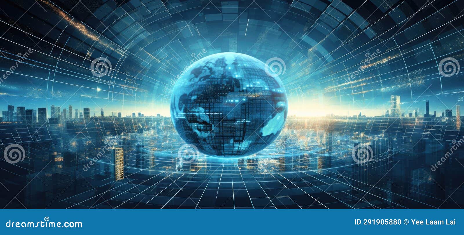 Globe World Earth Map Planet City, Ai Stock Photo - Image of digital ...