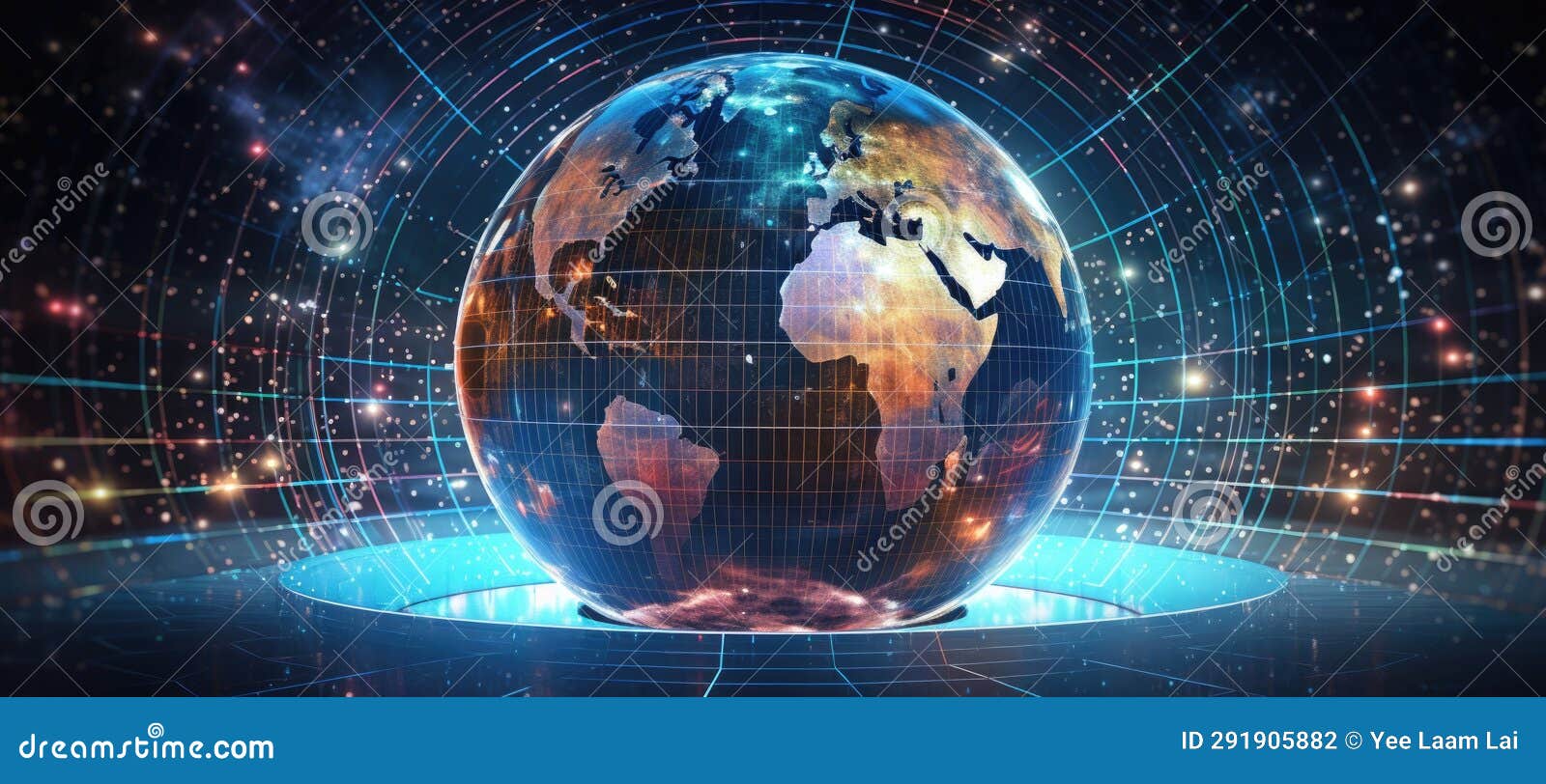 Globe World Earth Map Planet City, Ai Stock Photo - Image of global ...