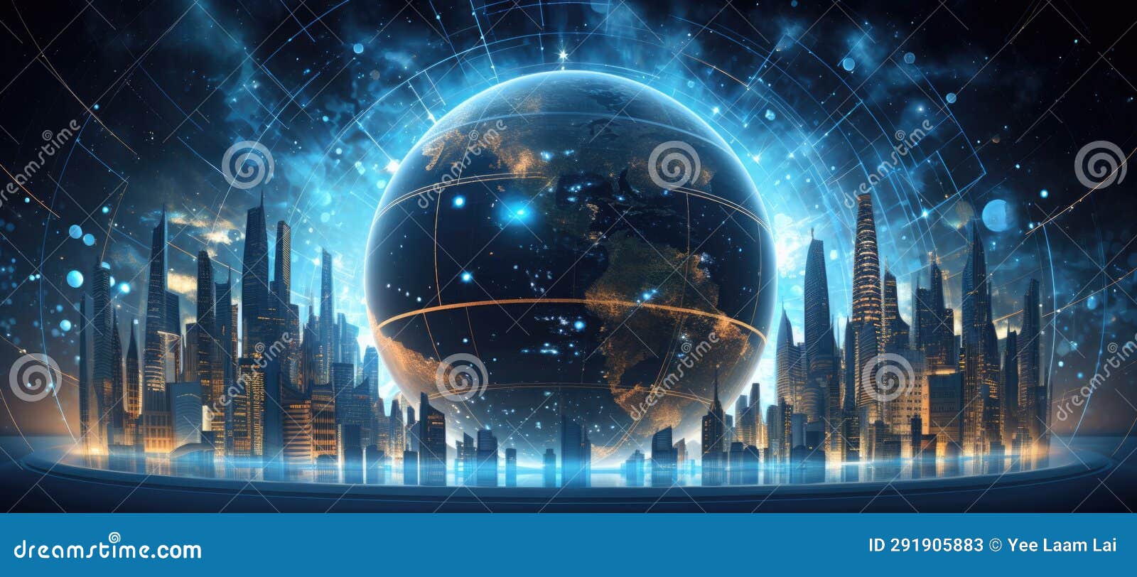 Globe World Earth Map Planet City, Ai Stock Image - Image of planet ...