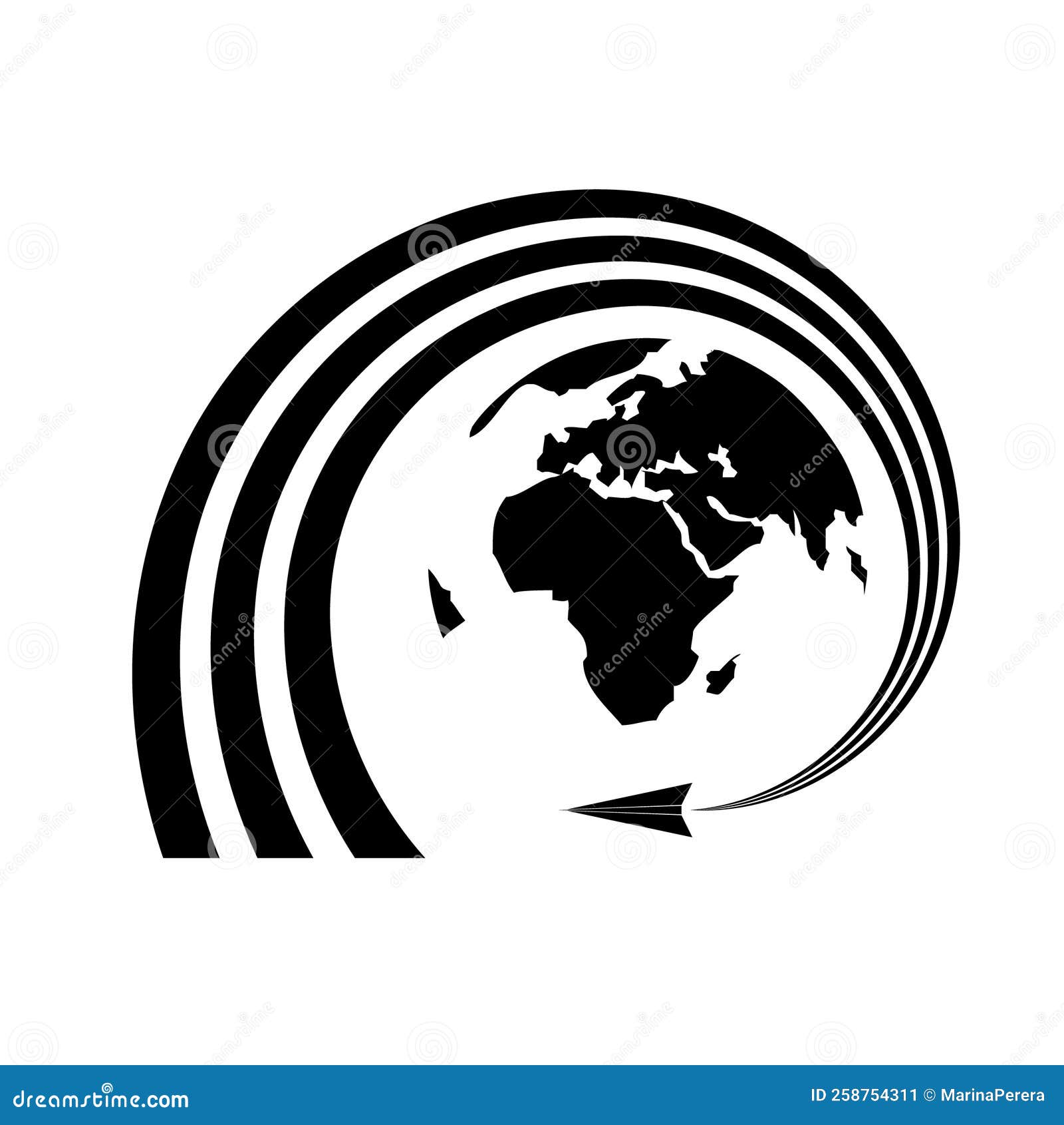 Globe with World Map Vector Icon Stock Vector - Illustration of ...