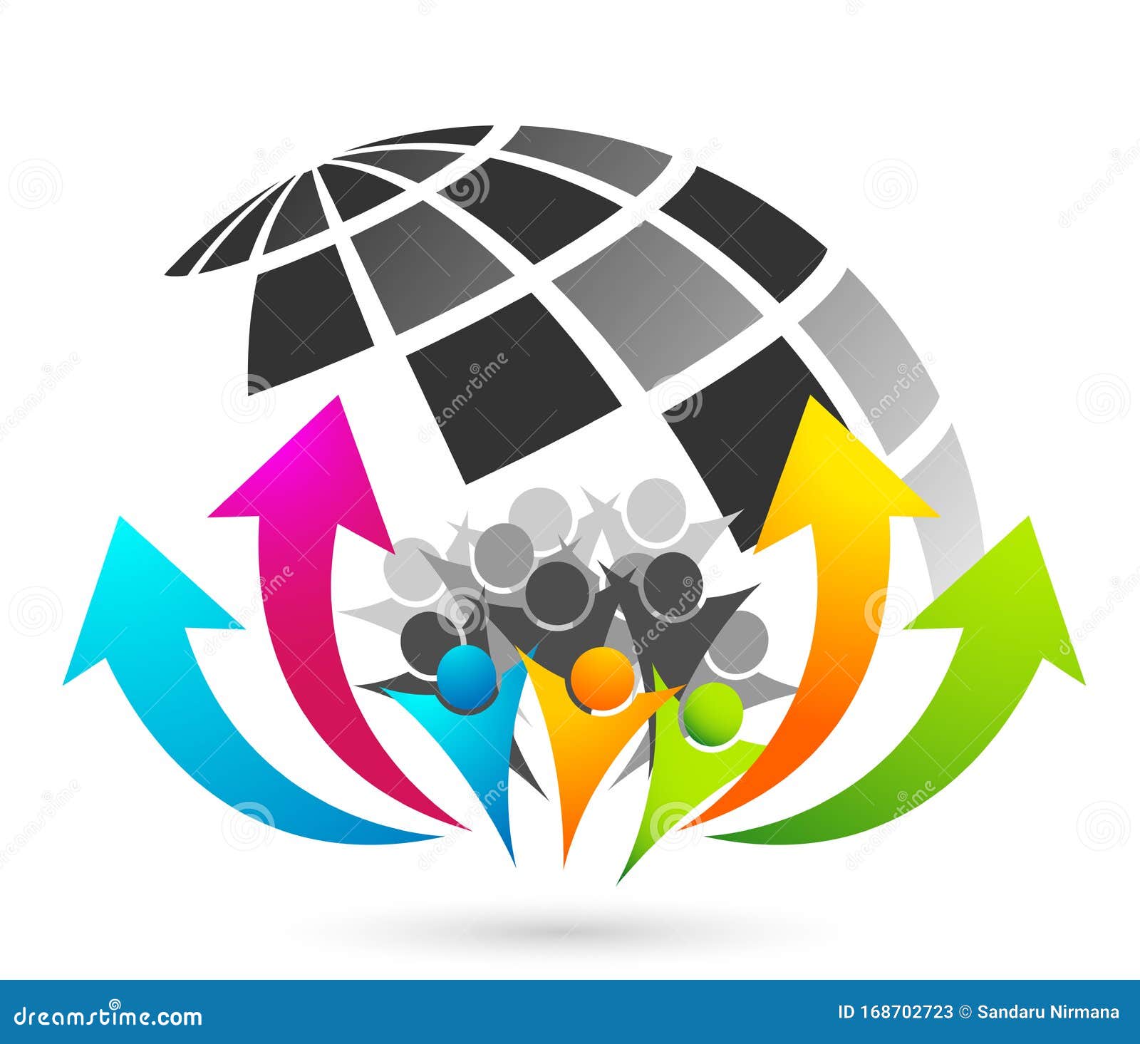 Globe World Population Growing Increasing Group of People Progress ...