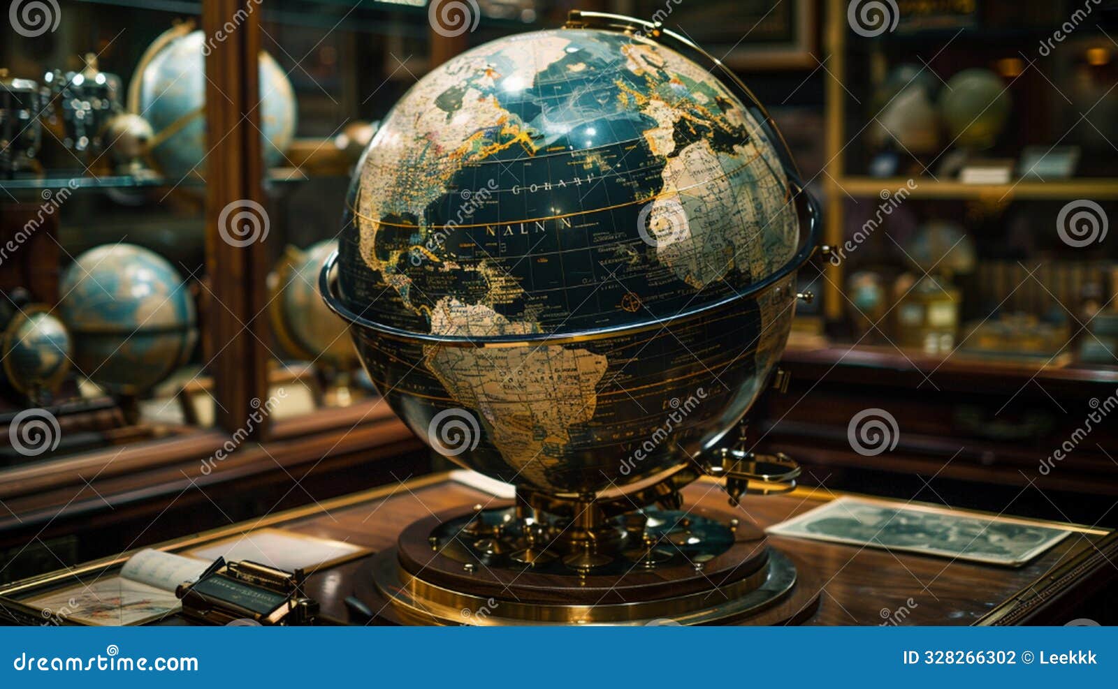 Earth Model, Earth Instruments, Astronomical Tools, World Map Stock ...