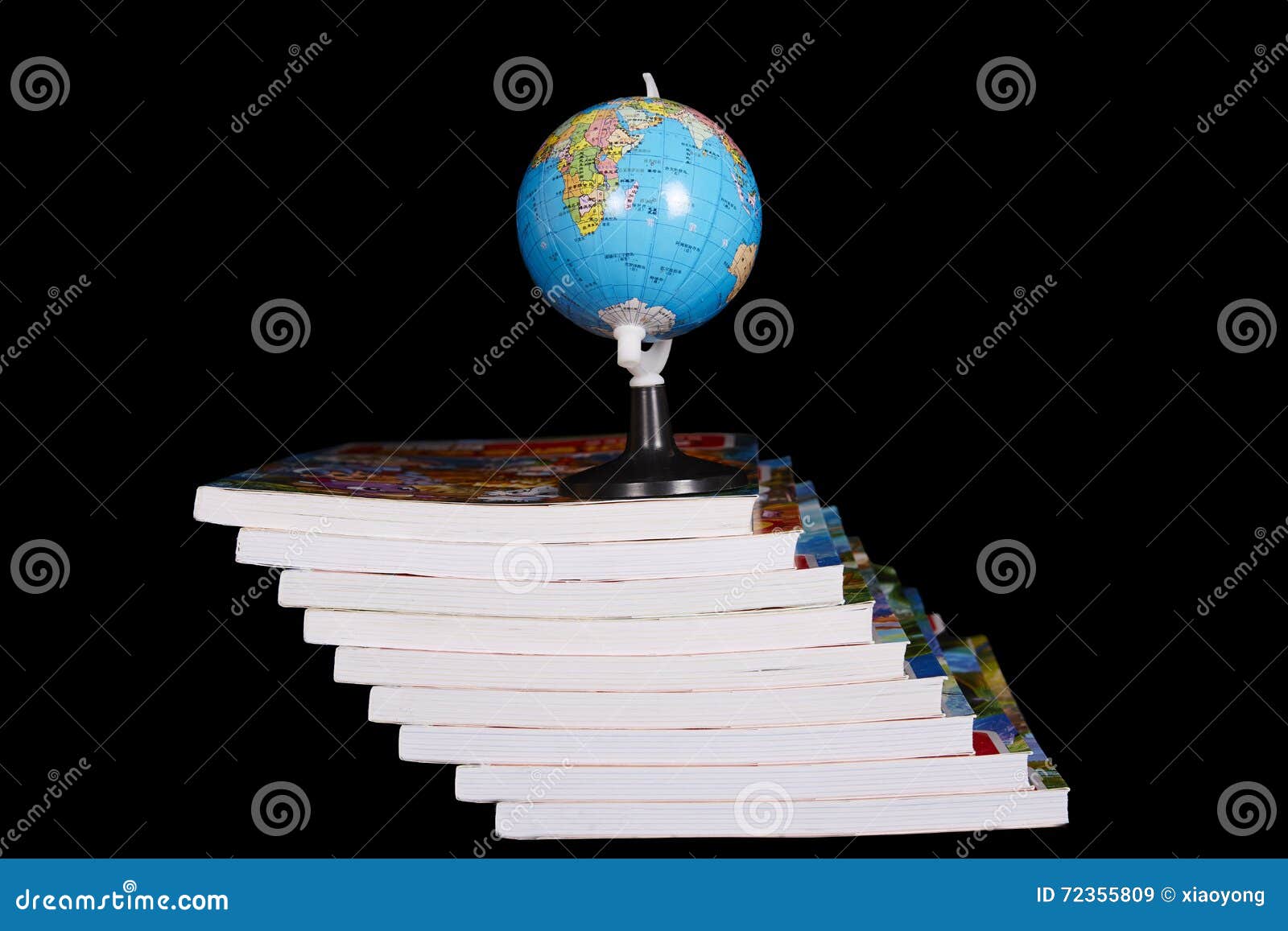 Globes on books stock image. Image of human, book, culture - 72355809