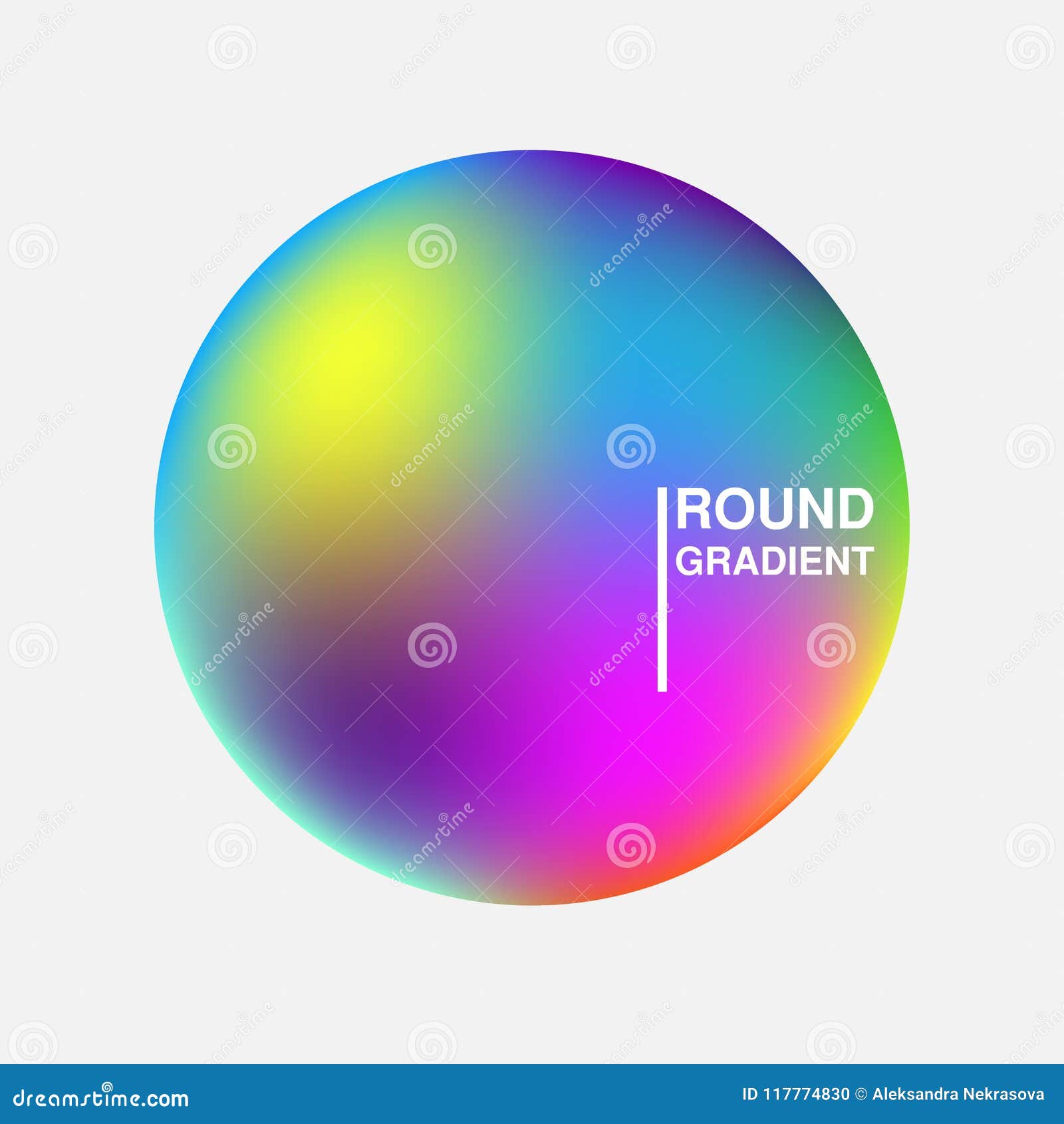 Globes De Gradient D'isolement Sur Le Fond Blanc Illustration de ...