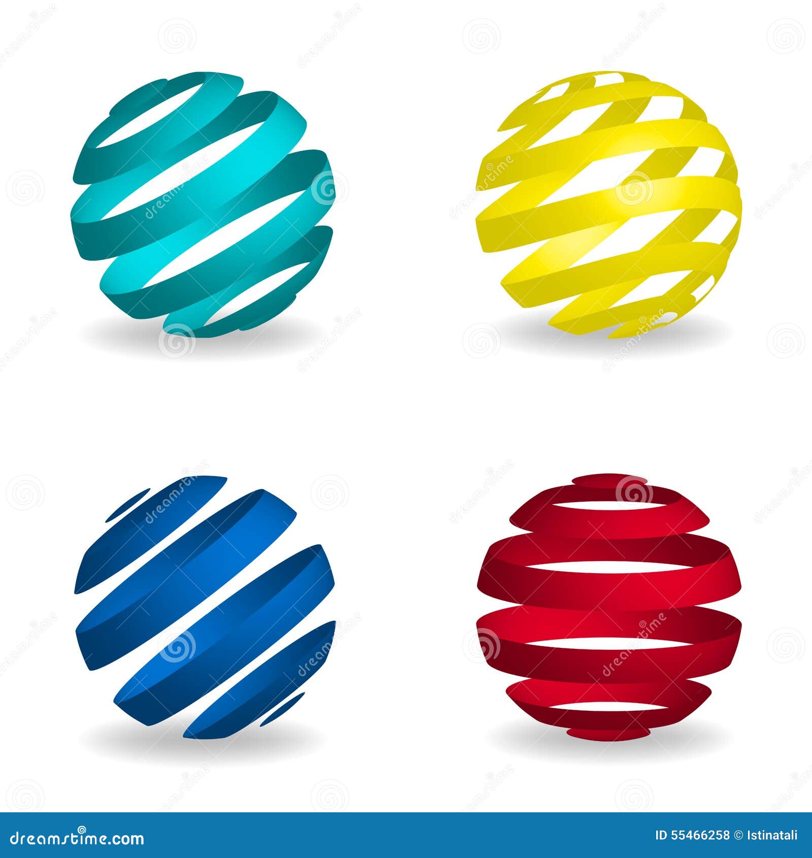 Globes symbol set stock vector. Illustration of abstract - 55466258
