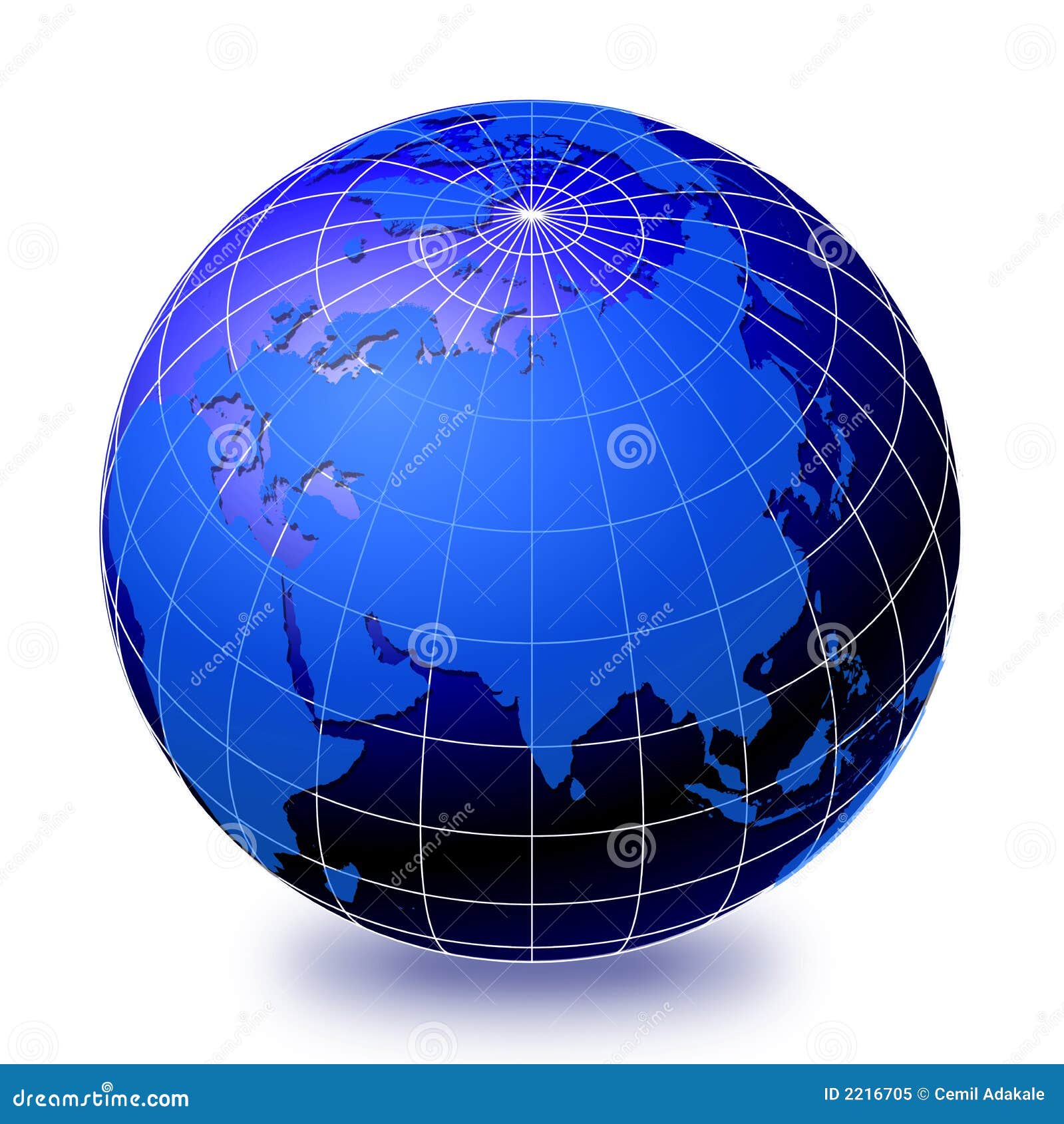 Globo 2 do mundo ilustração stock. Ilustração de norte - 2216705