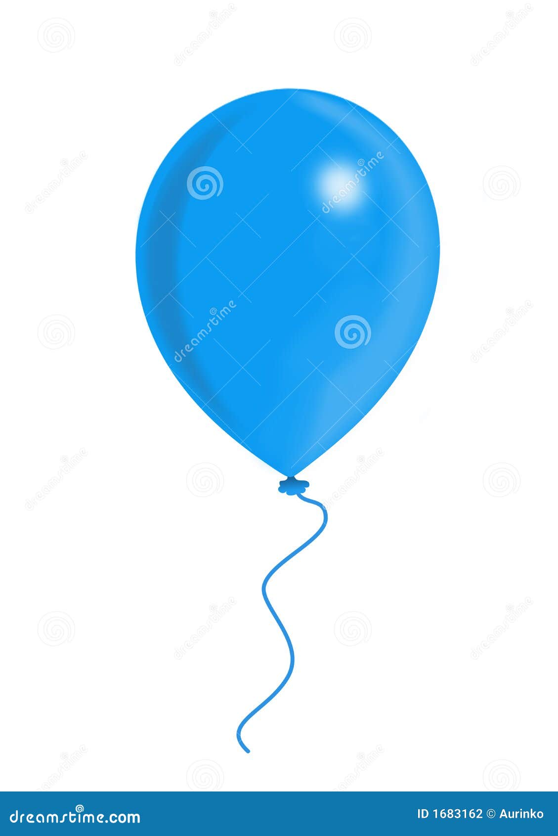 Globo azul stock de ilustración. Ilustración de aislado - 1683162