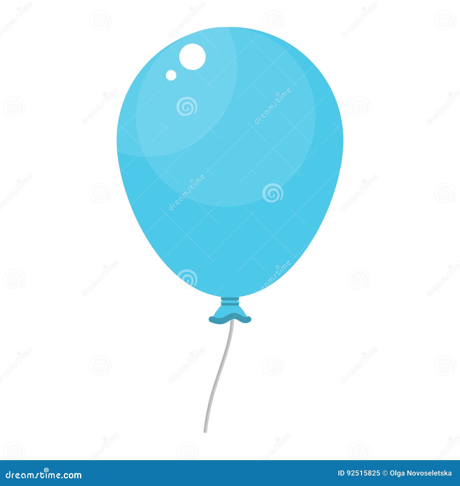 Globo azul brillante ilustración del vector. Ilustración de oscuro ...