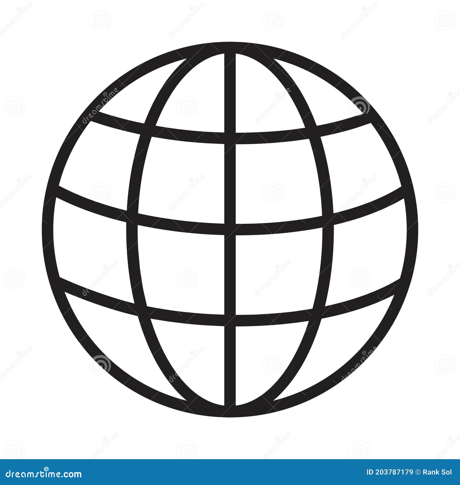 Globo De Internet Mundo Mundo Globalmente Editable Icono Vector ...