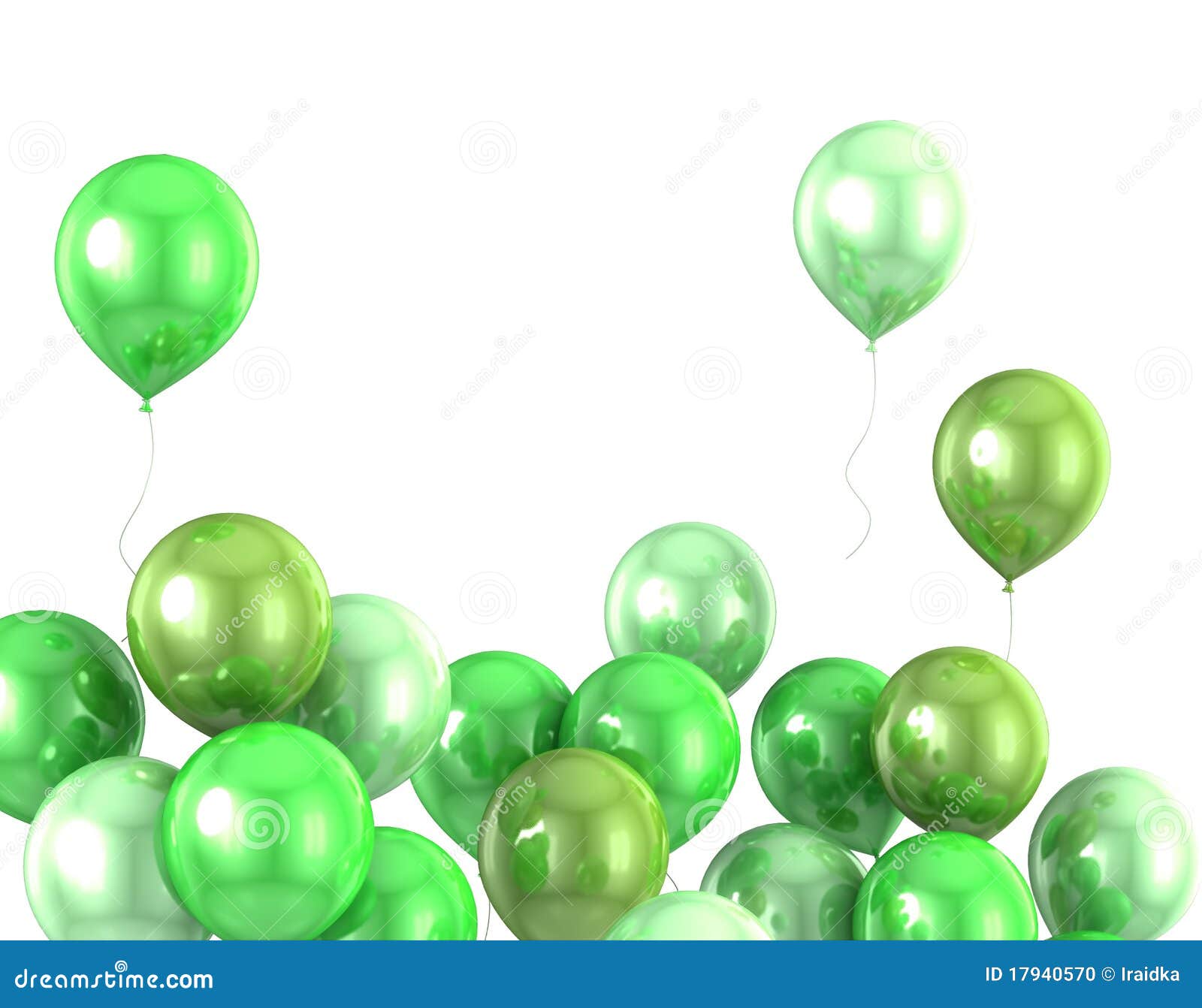 Globo Del Helio Del Color 3d Stock de ilustración - Ilustración de ...