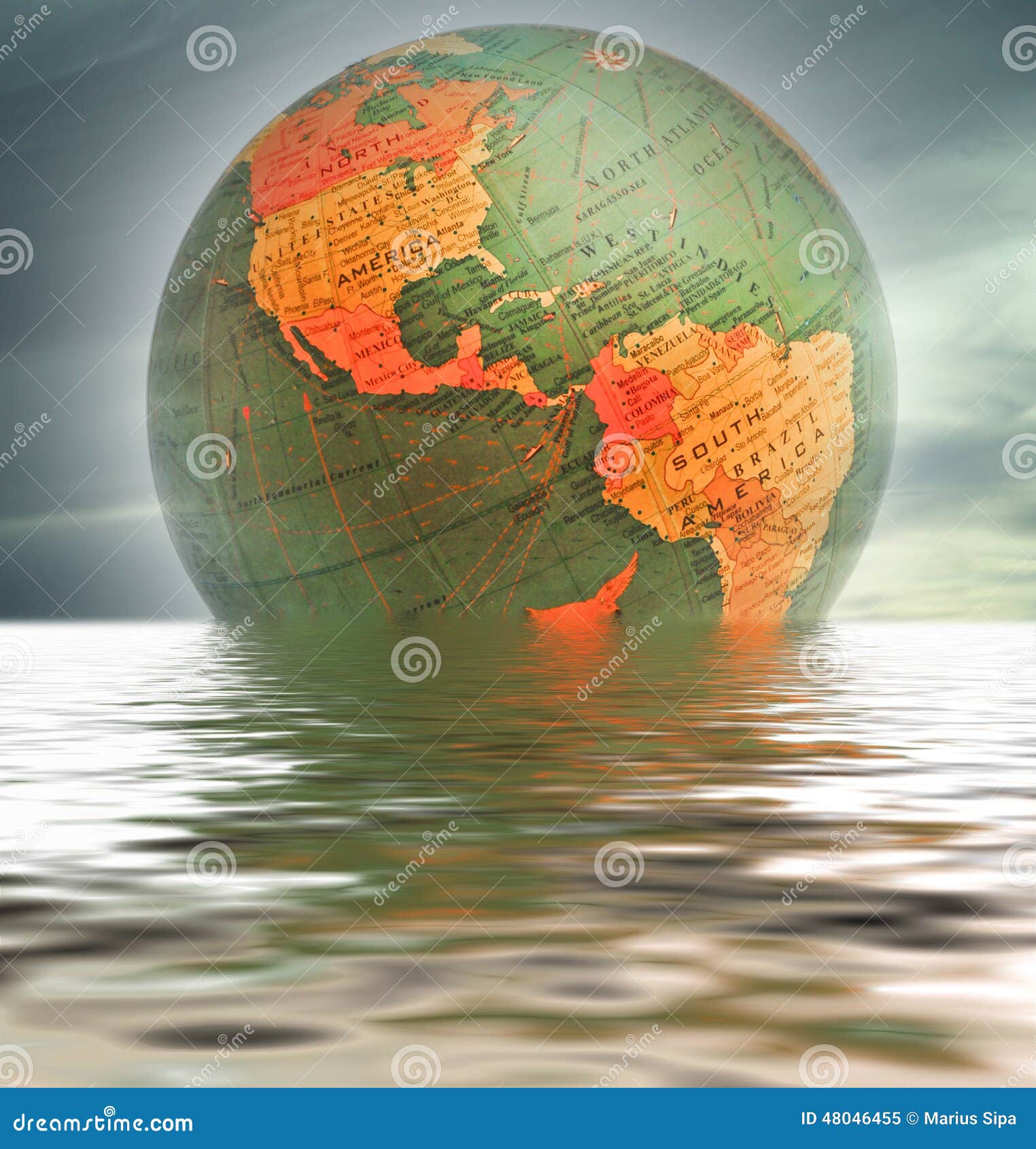 Globo del mundo imagen de archivo. Imagen de turismo - 48046455