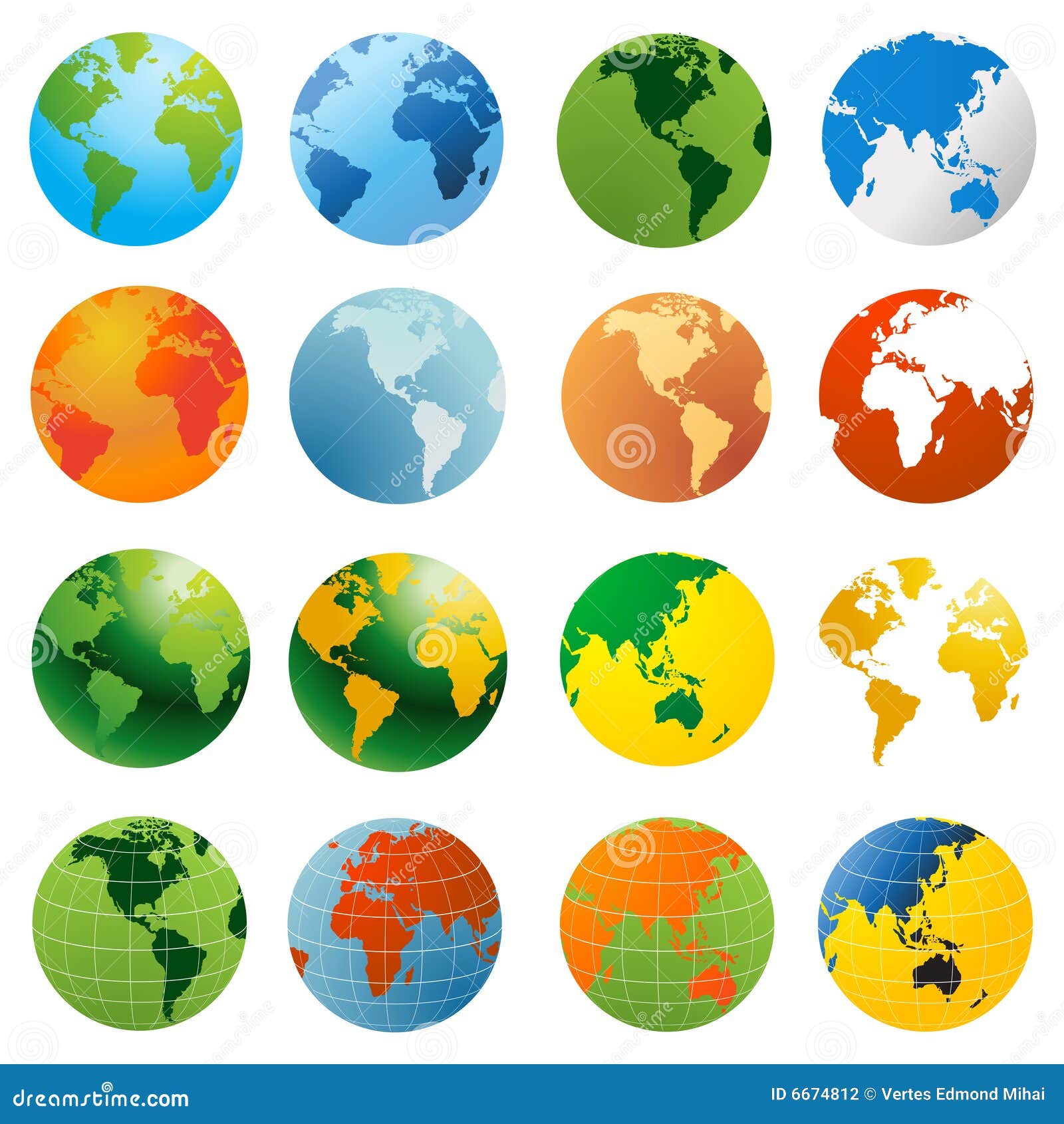 Globo del mundo ilustración del vector. Ilustración de continentes ...