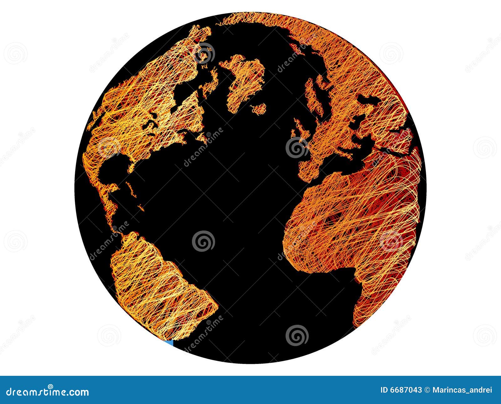 Globo Del Mundo Imagen. Imagen: 6687043