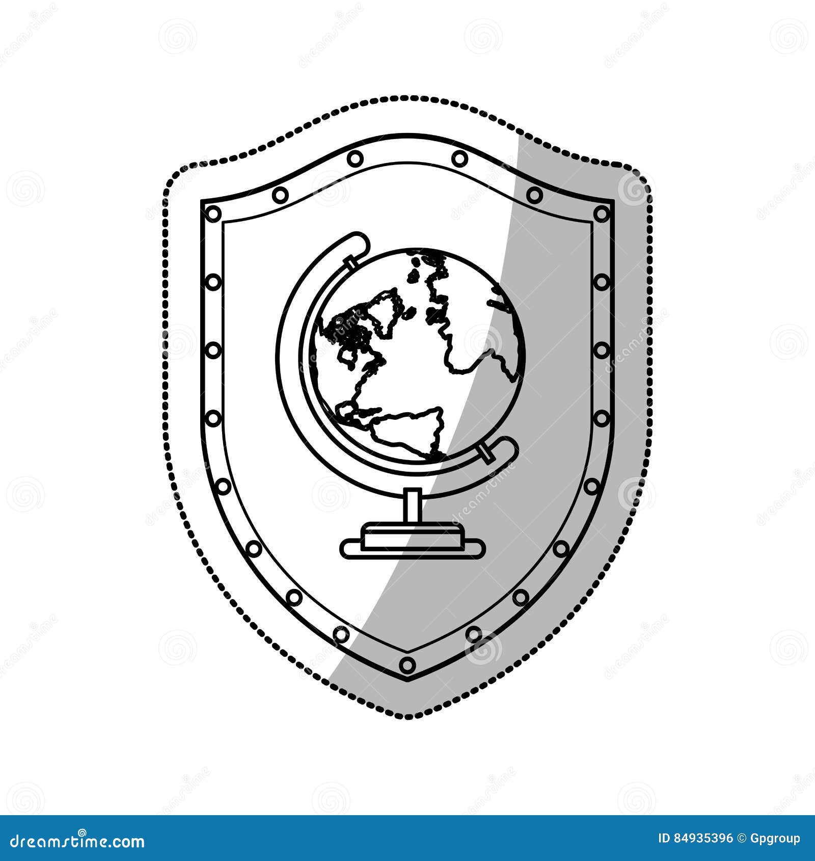 Globo Del Mundo De La Escuela Ilustración del Vector - Ilustración de ...