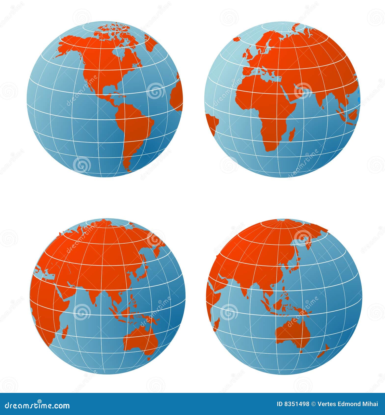 Globo do mundo ilustração do vetor. Ilustração de mapa - 8351498