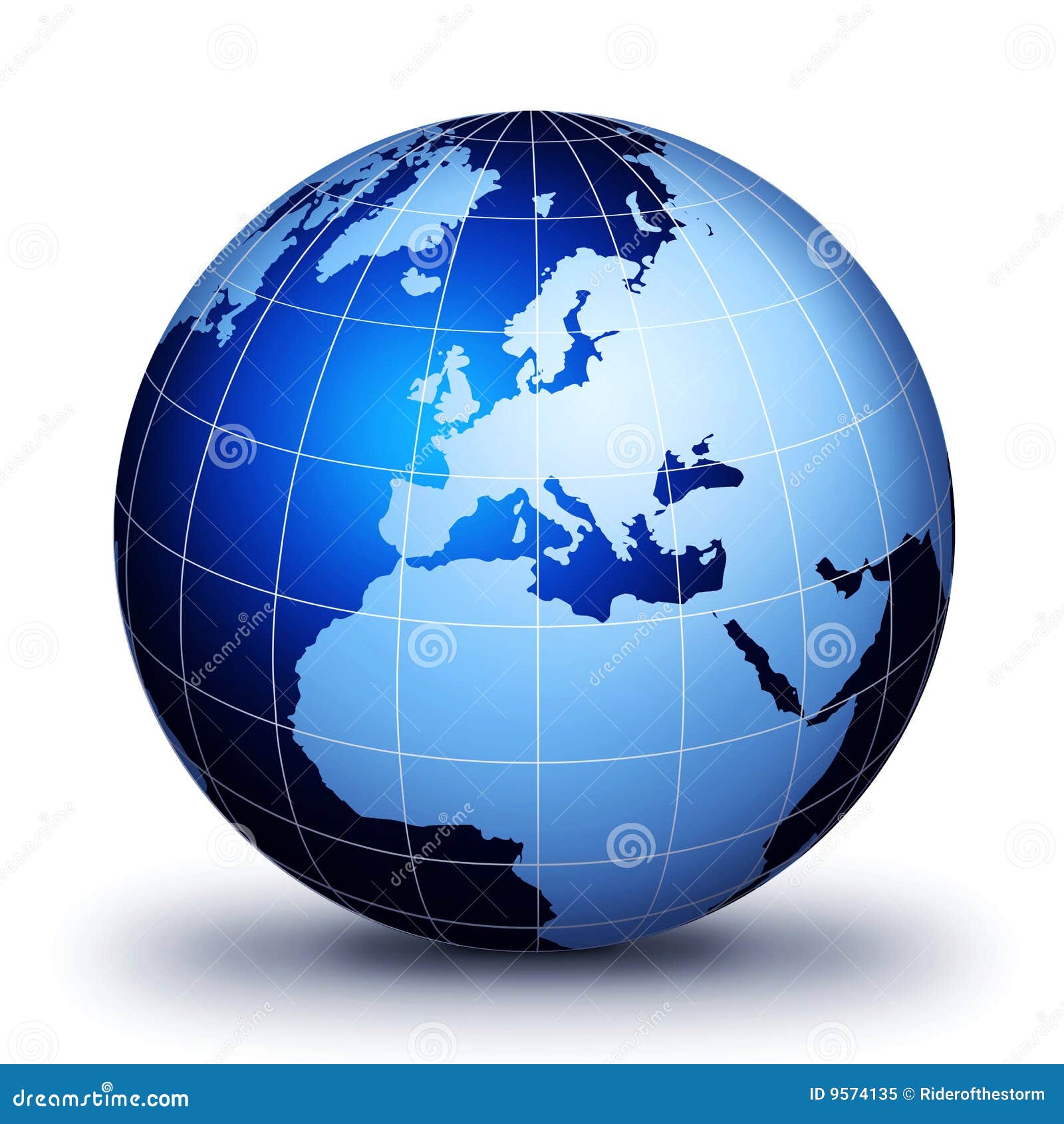 Globo do mundo ilustração stock. Ilustração de continente - 9574135