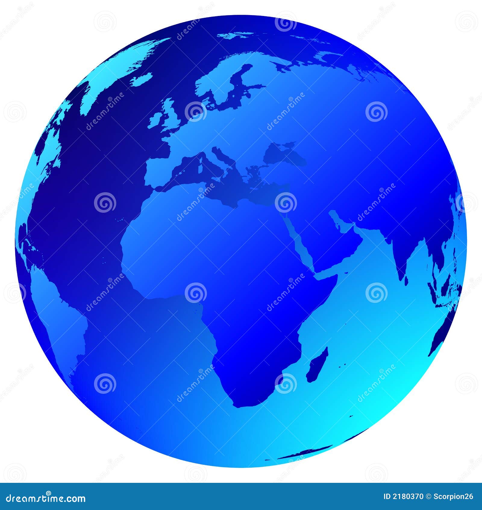 Globo do mundo do vetor ilustração do vetor. Ilustração de europa - 2180370