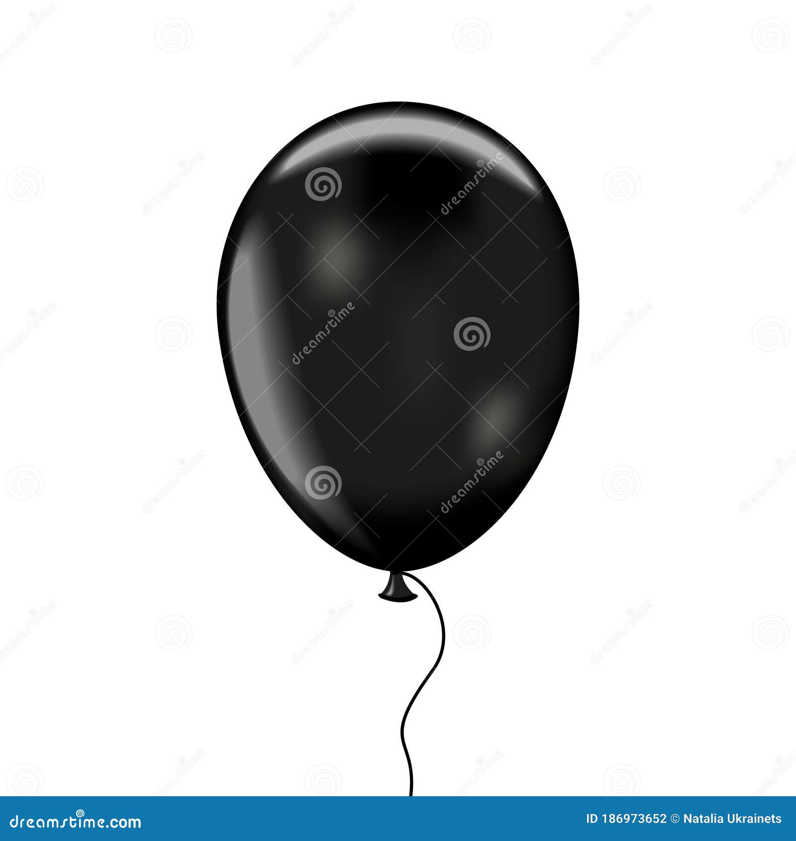 Globo negro ilustración del vector. Ilustración de muestra - 186973652