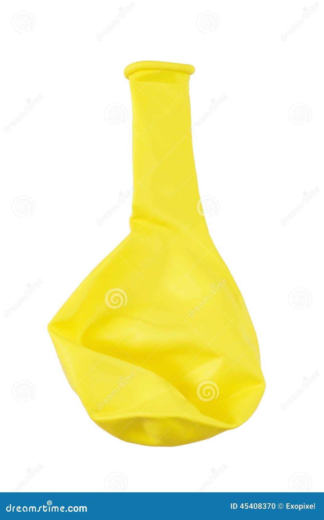 Globo no inflado aislado foto de archivo. Imagen de globo - 45408370