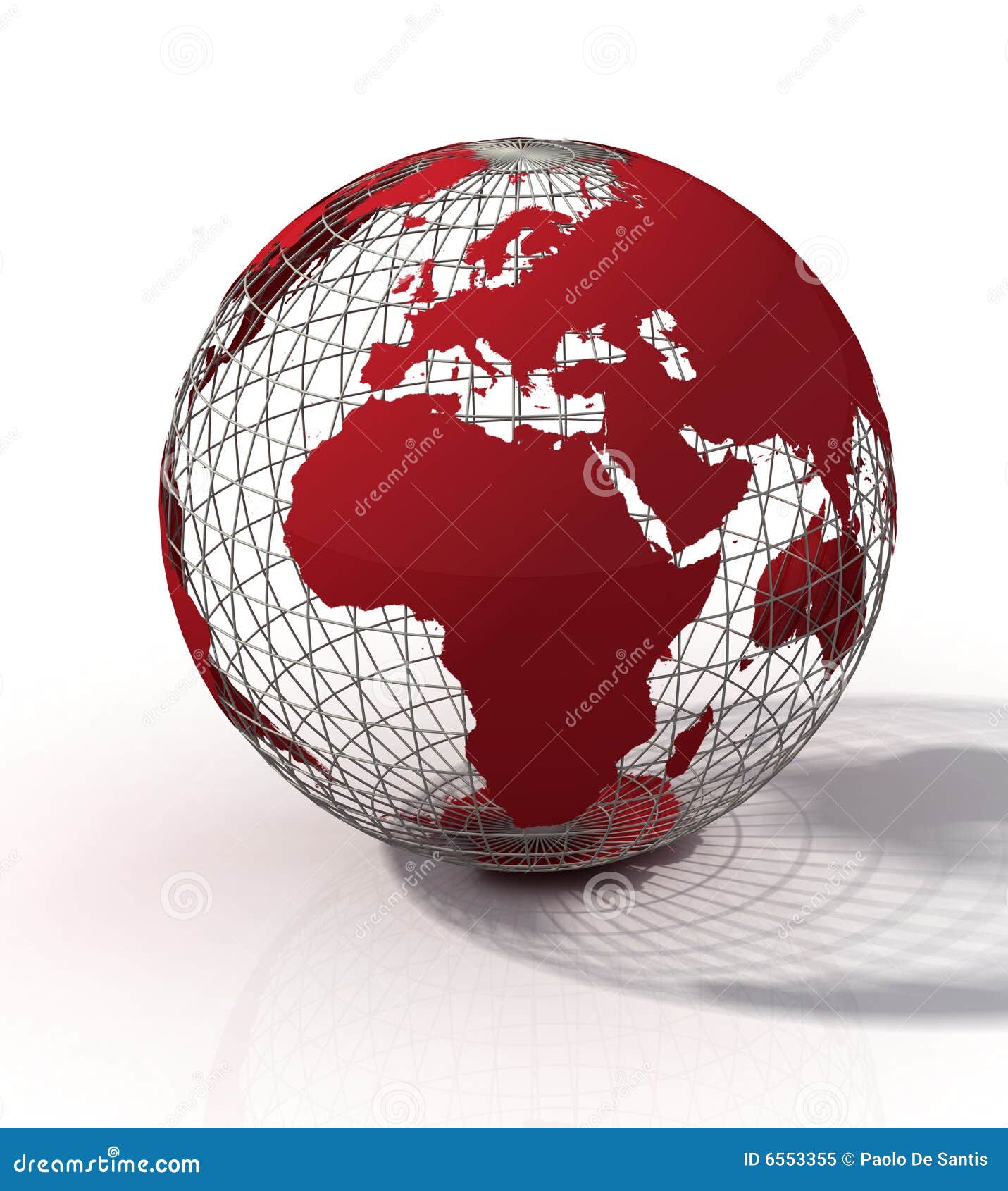 Globo rojo stock de ilustración. Ilustración de naciones - 6553355