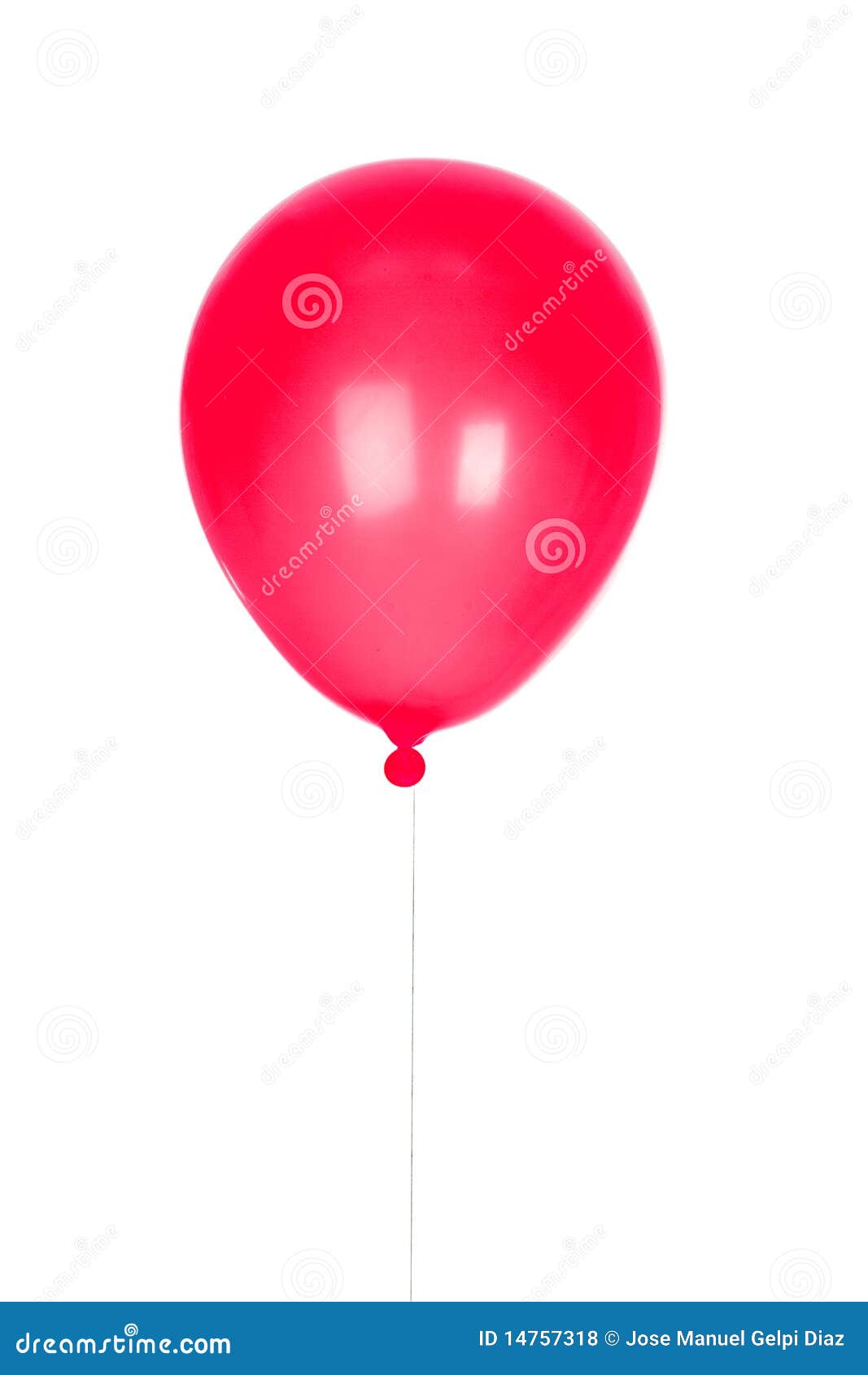 Globo rojo inflado foto de archivo. Imagen de festivo - 14757318
