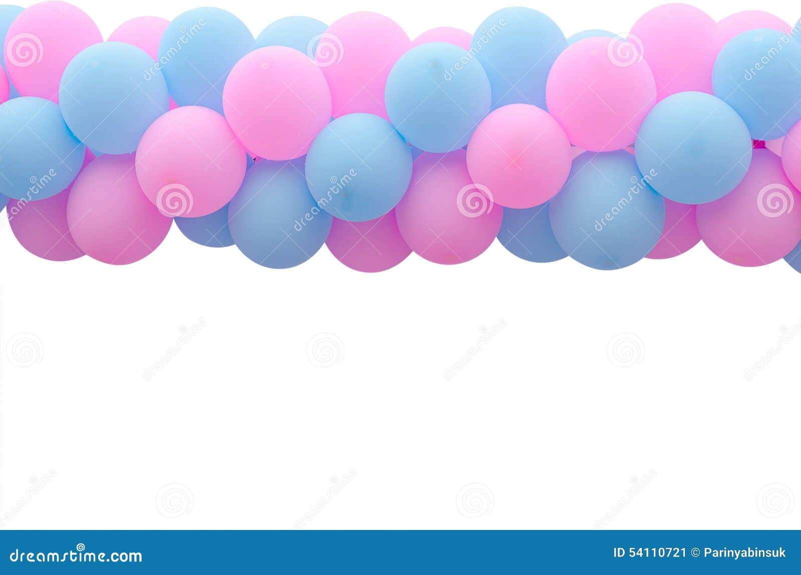 Globo rosado y azul imagen de archivo. Imagen de carnaval - 54110721