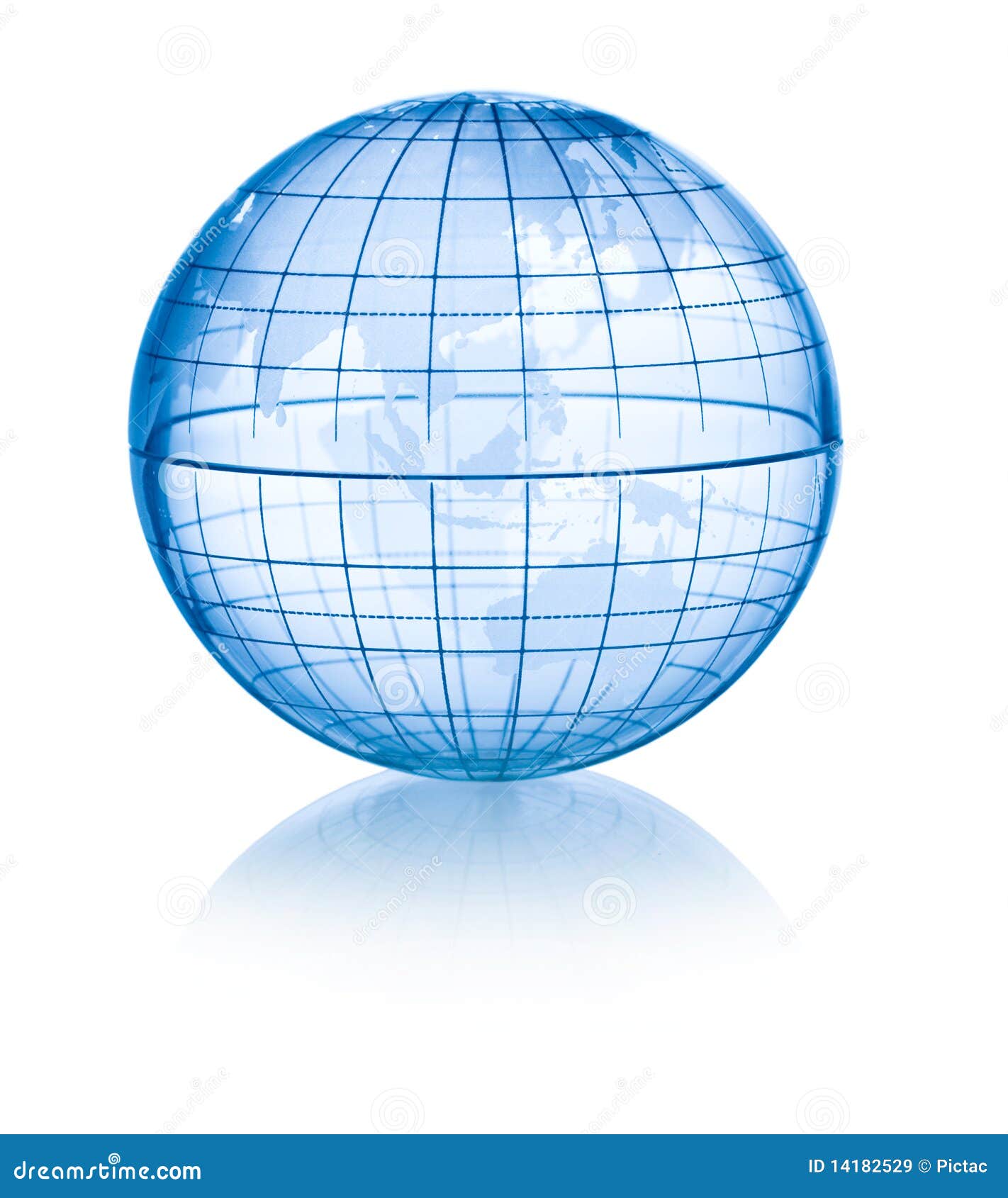 Globo transparente imagem de stock. Imagem de cartografia - 14182529
