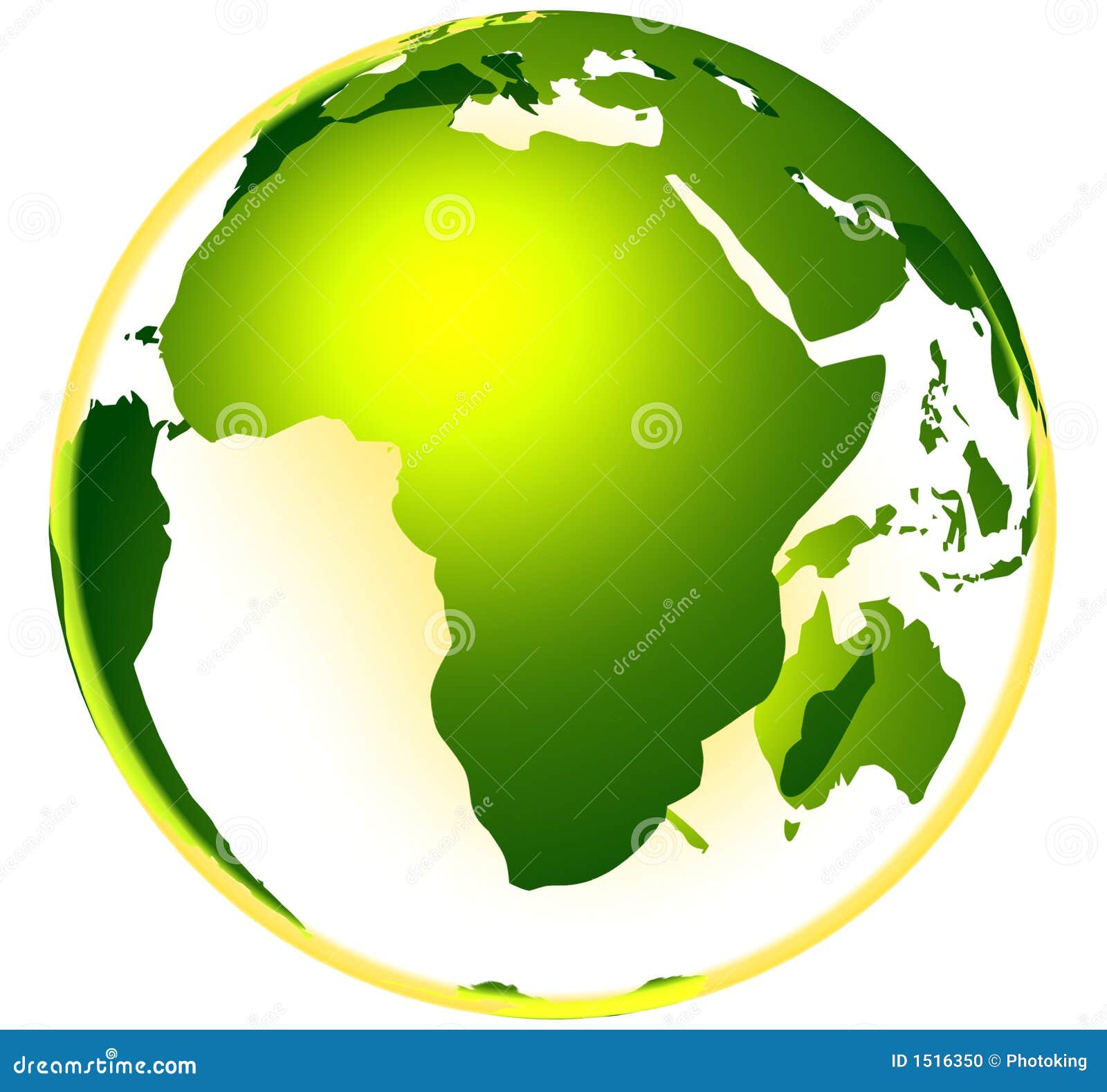 GLOBO VERDE DE LA VIDA stock de ilustración. Ilustración de vida - 1516350