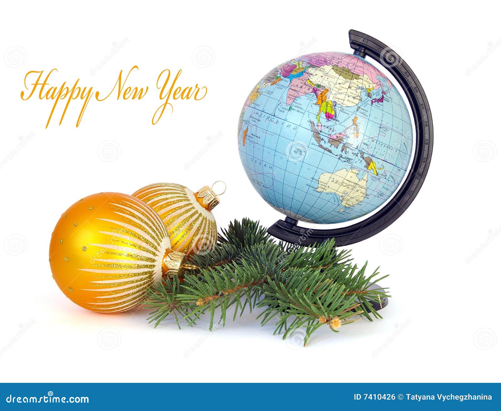 Globo y esferas del mundo foto de archivo. Imagen de mundo - 7410426