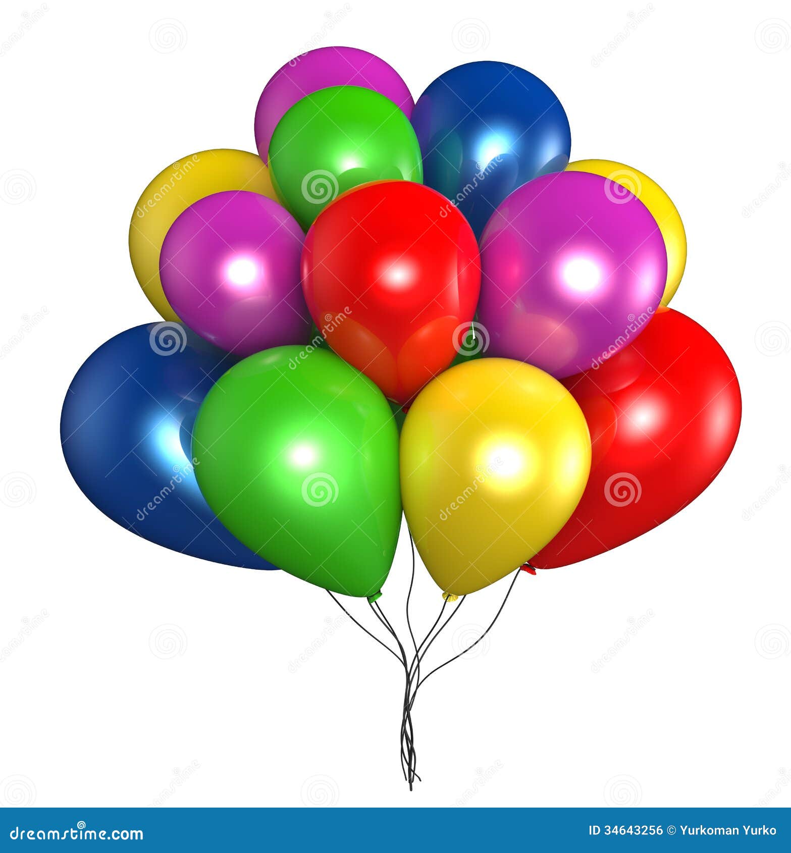 Globos foto de archivo. Ilustración de festivo, objeto - 34643256