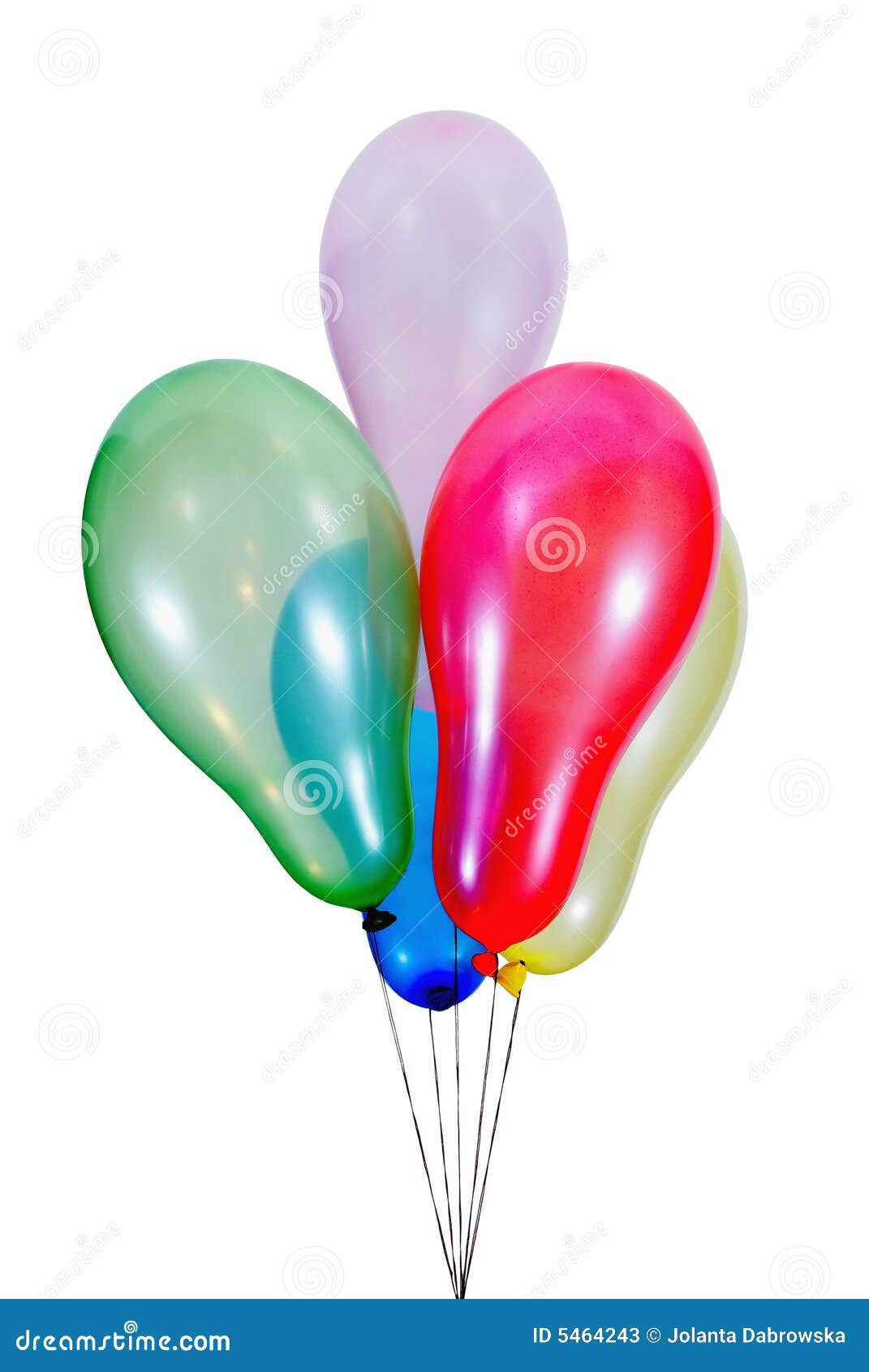 Globos imagen de archivo. Imagen de colorido, vuelo, cinco - 5464243