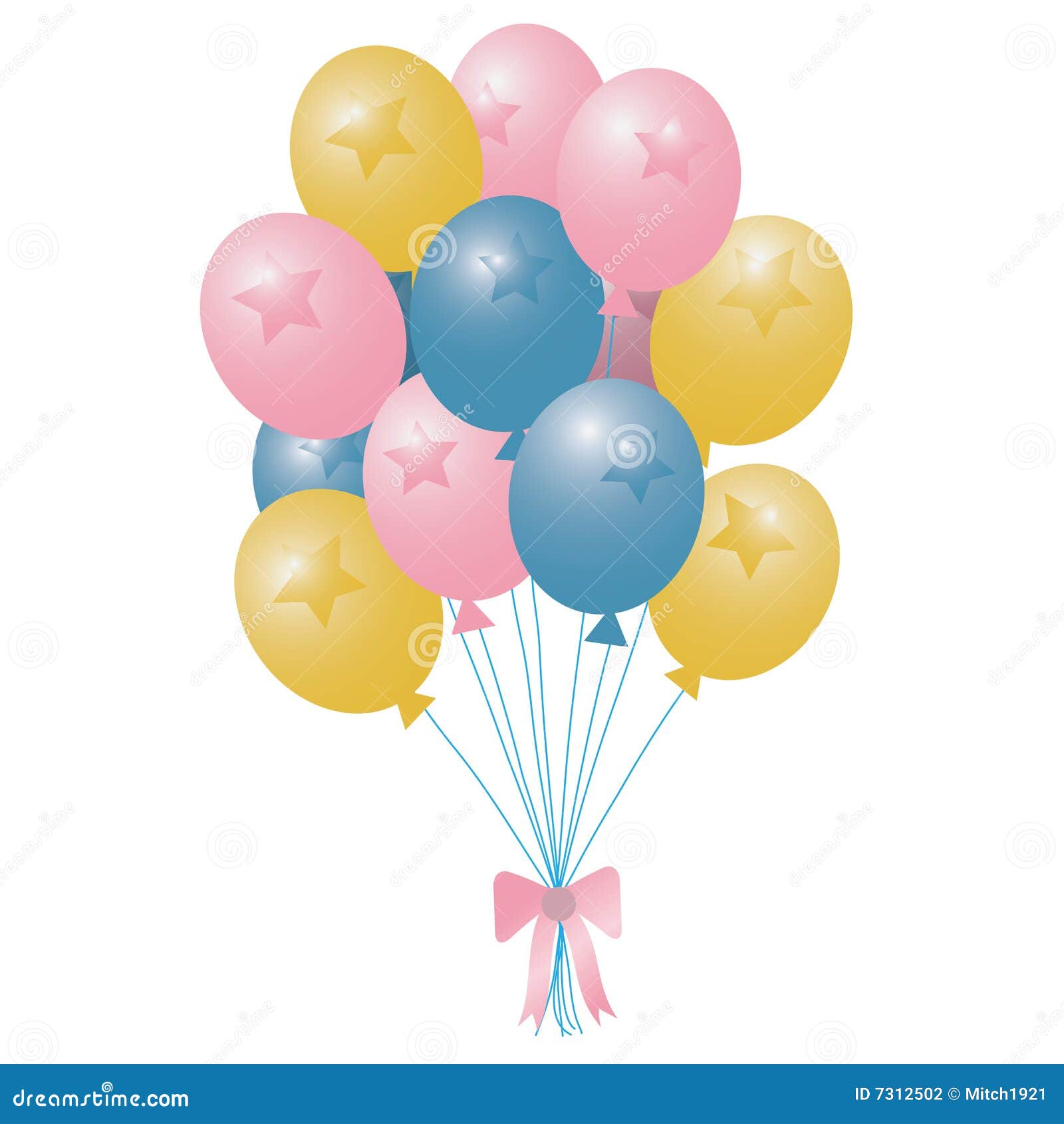 Globos ilustración del vector. Ilustración de colores - 7312502