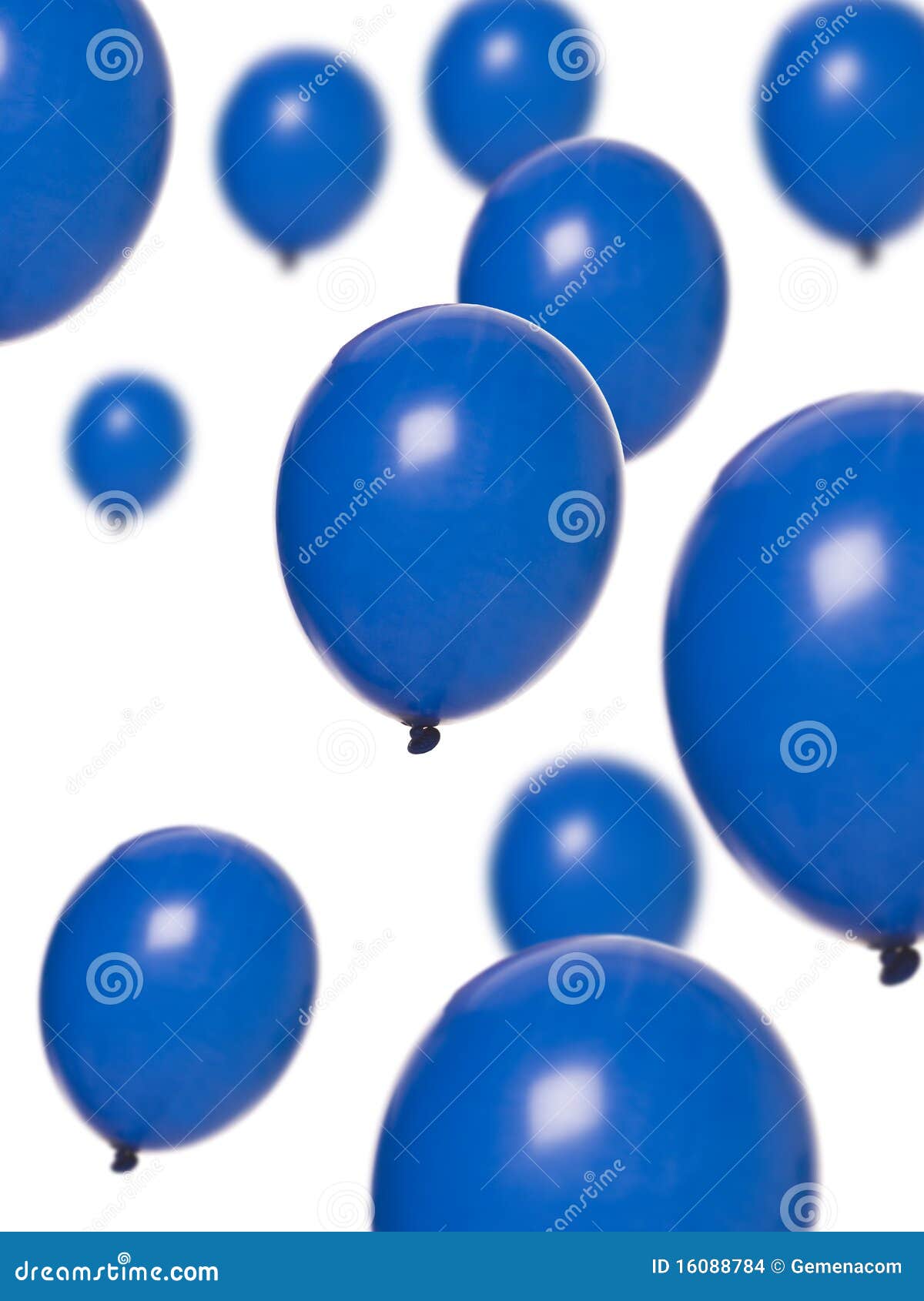 Globos azules foto de archivo. Imagen de transparente - 16088784