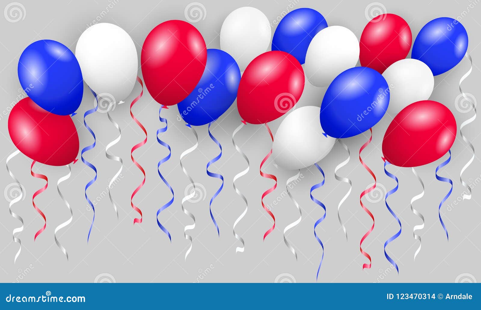 Globos Del Helio Del Color De Vuelo Ilustración del Vector ...