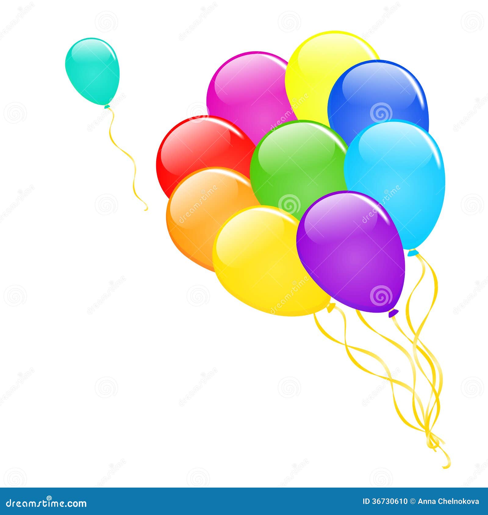 Globos del vector. ilustración del vector. Ilustración de festivo ...