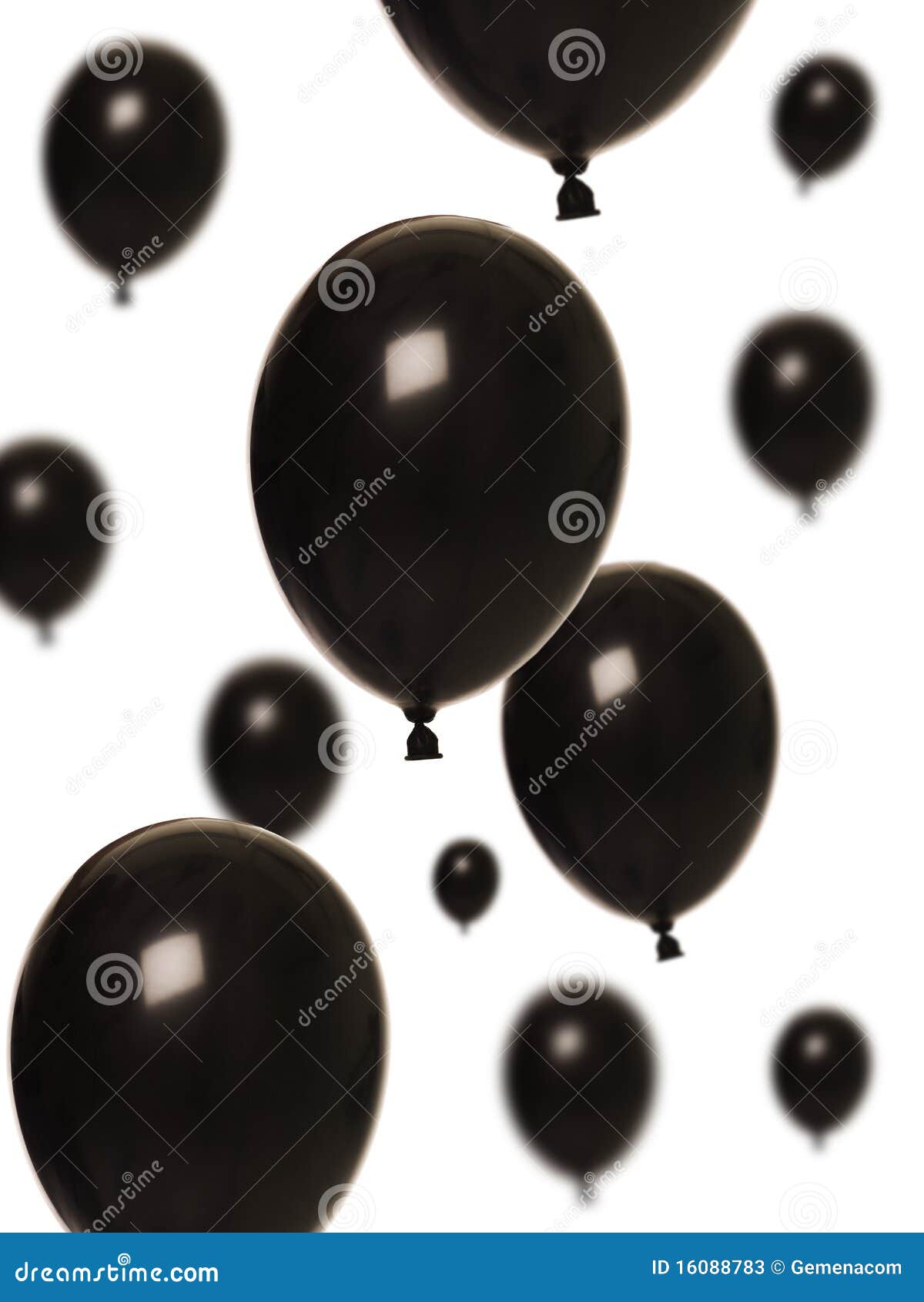 Globos negros imagen de archivo. Imagen de helio, color - 16088783