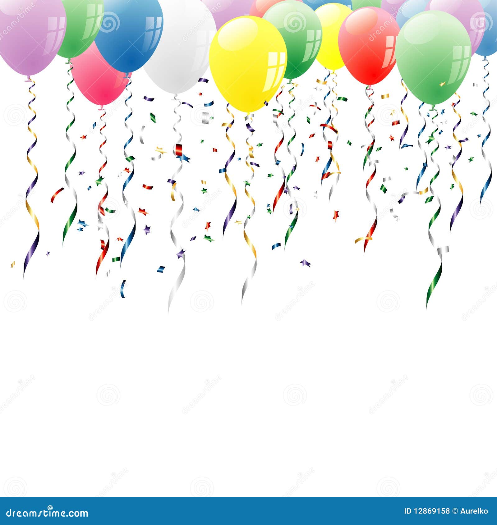 Globos para arriba ilustración del vector. Ilustración de festival ...