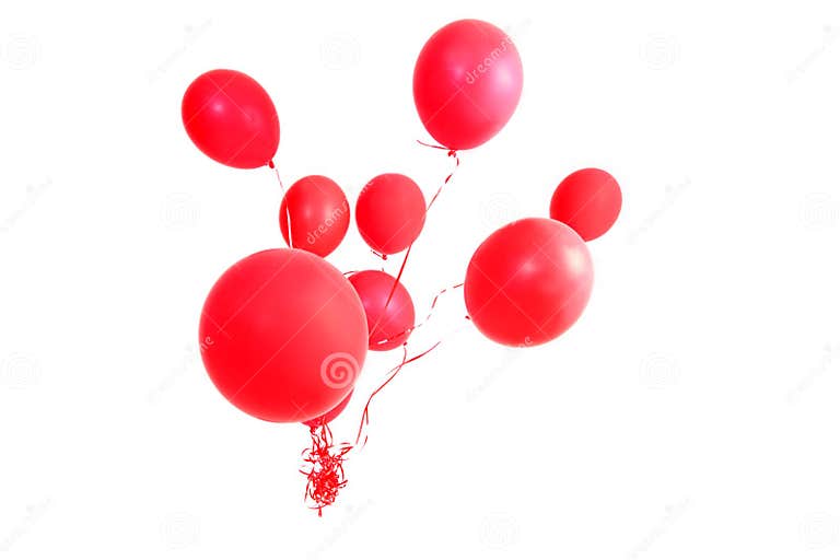 Globos rojos imagen de archivo. Imagen de globos, rojo - 34520997