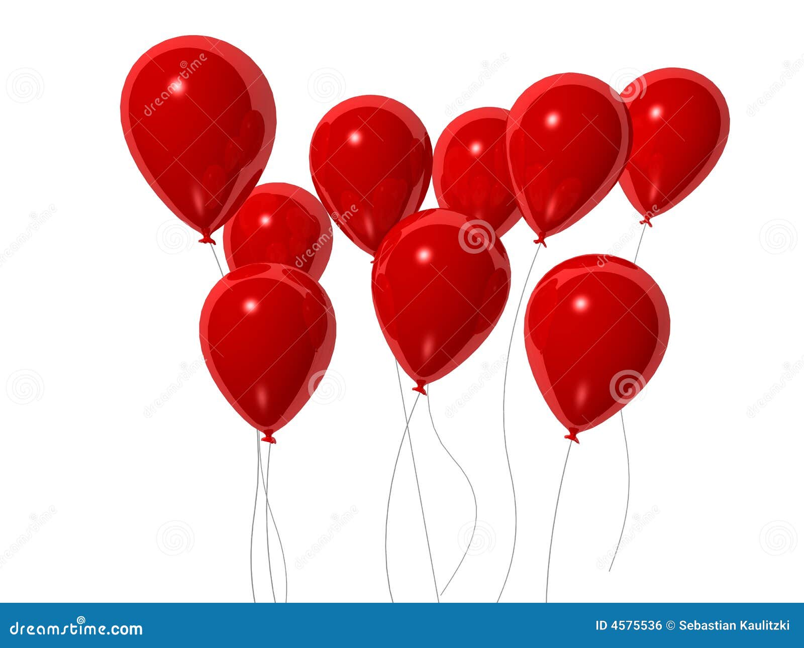 Globos rojos stock de ilustración. Ilustración de globo - 4575536