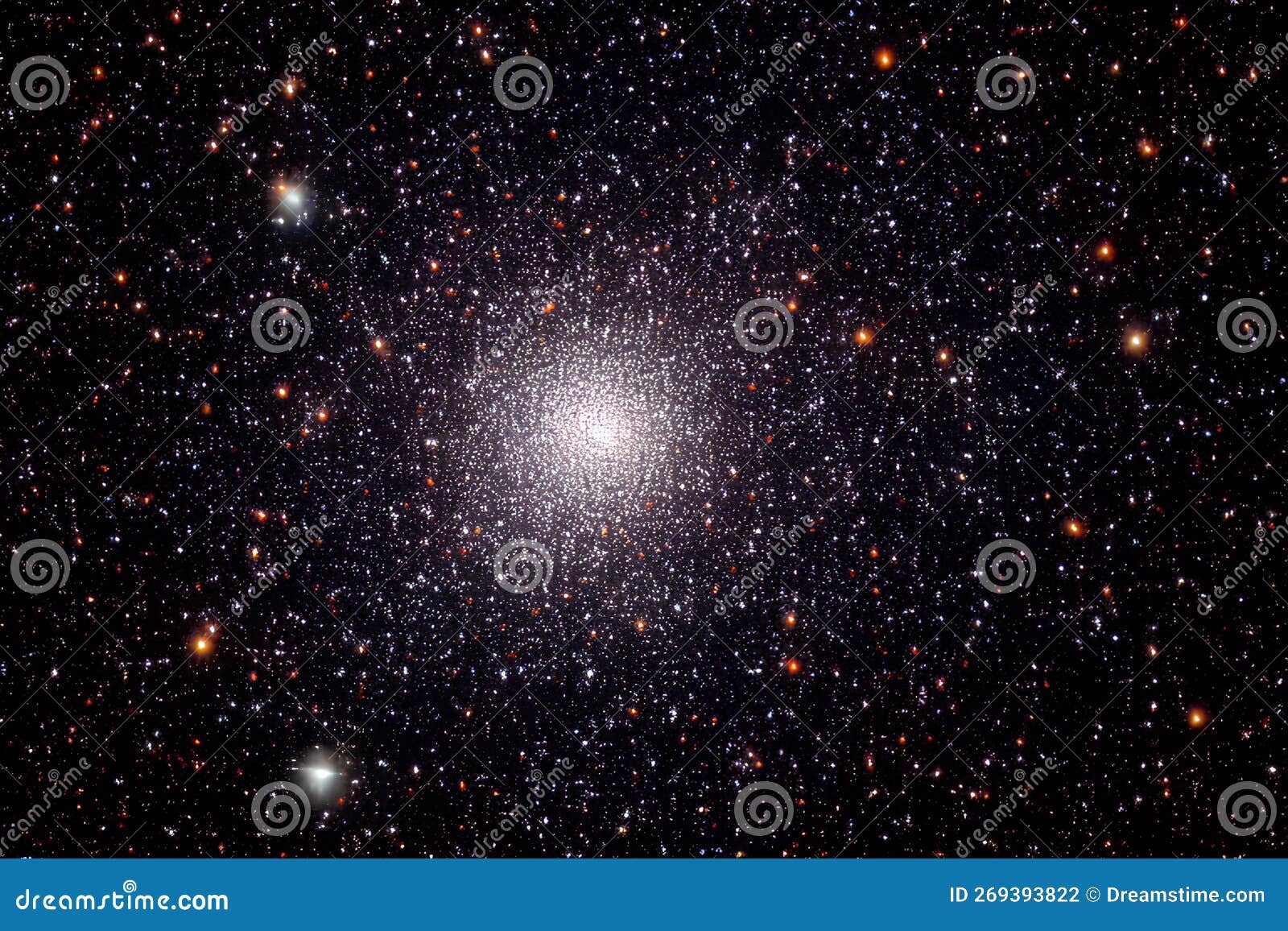 Globular Cluster Dense Cluster Of Stars In A Spherical Shape, Royalty ...