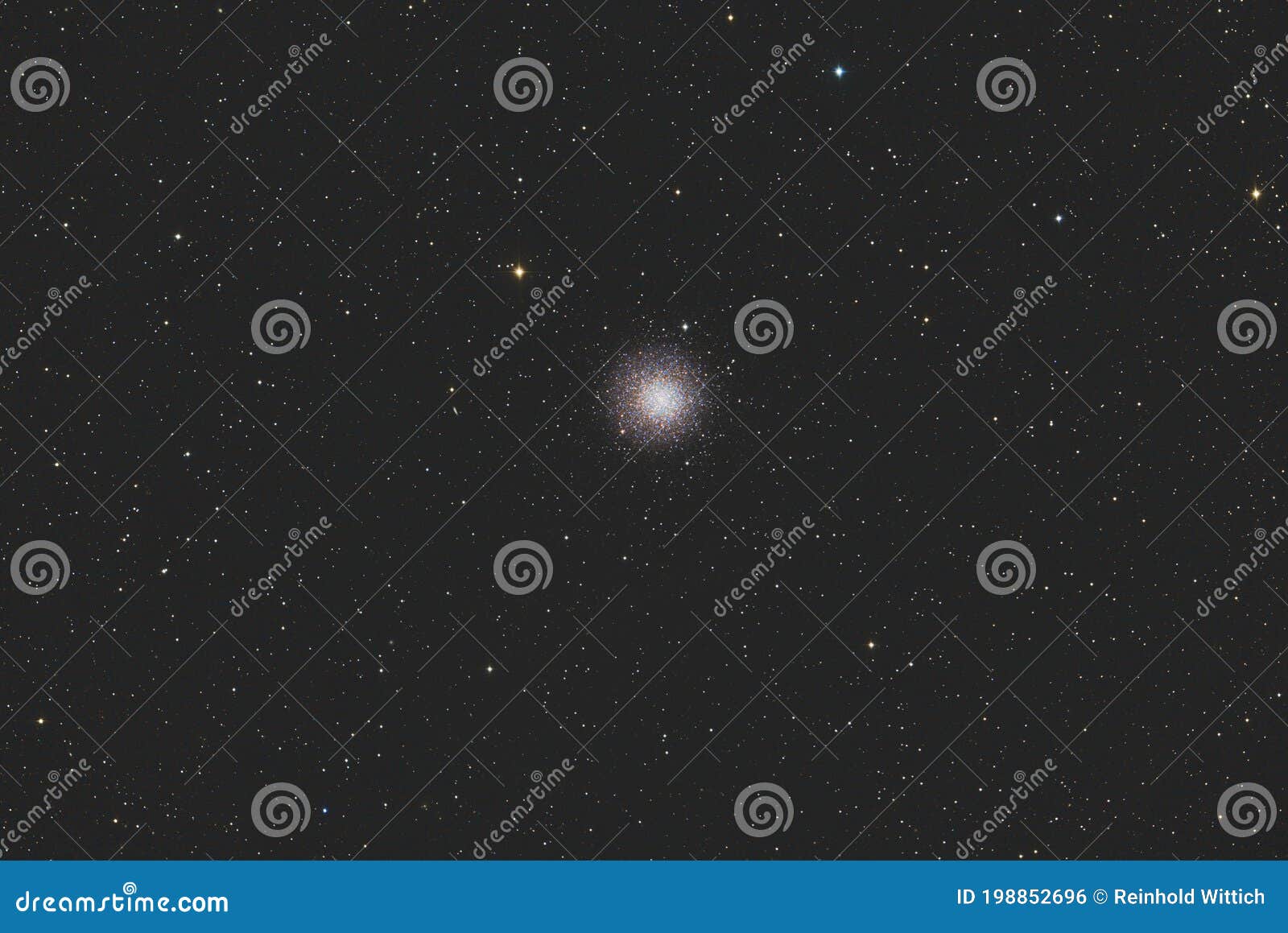 M13 Globular Cluster In Constellation Hercules Royalty-Free Stock ...