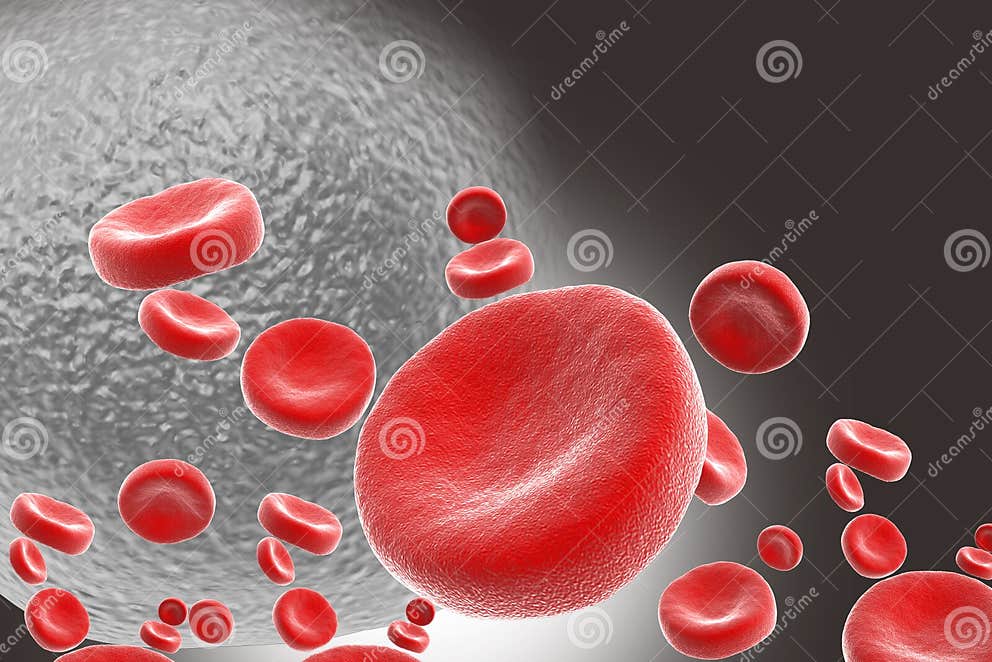 Globule rouge illustration stock. Illustration du science - 14419025