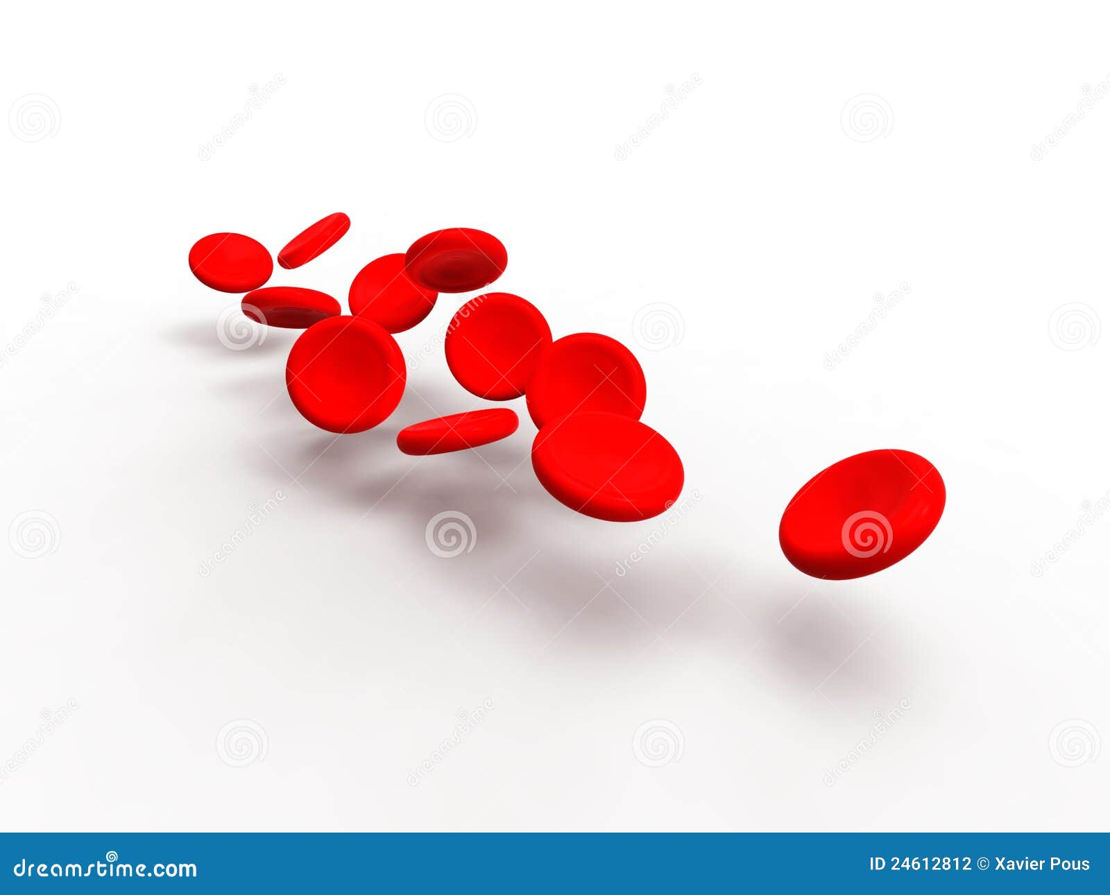 Globules rouges illustration stock. Illustration du concept - 24612812