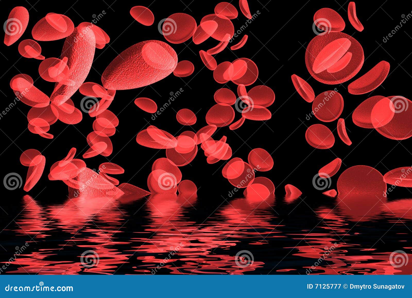 Globules rouges illustration stock. Illustration du durée - 7125777