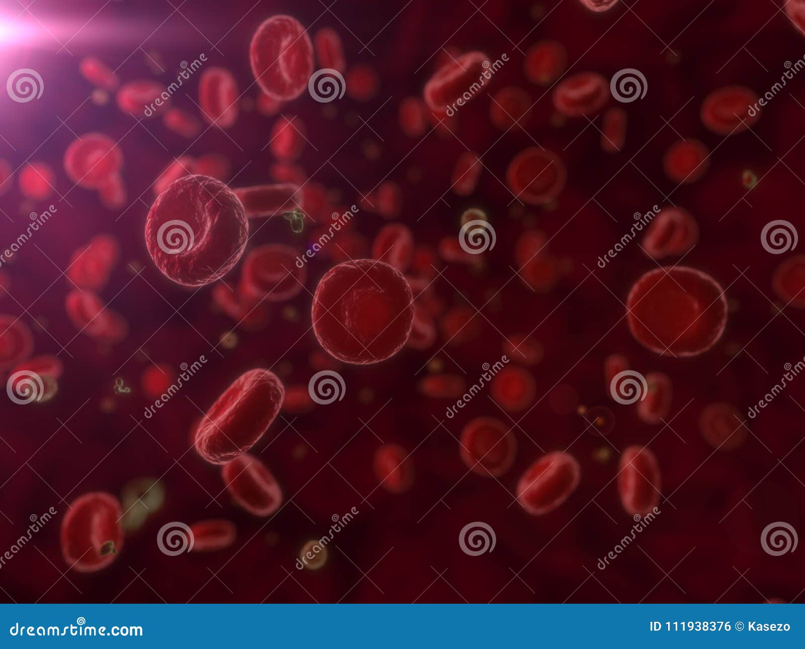 Globules Rouges Illustration 3D Illustration Stock - Illustration du ...