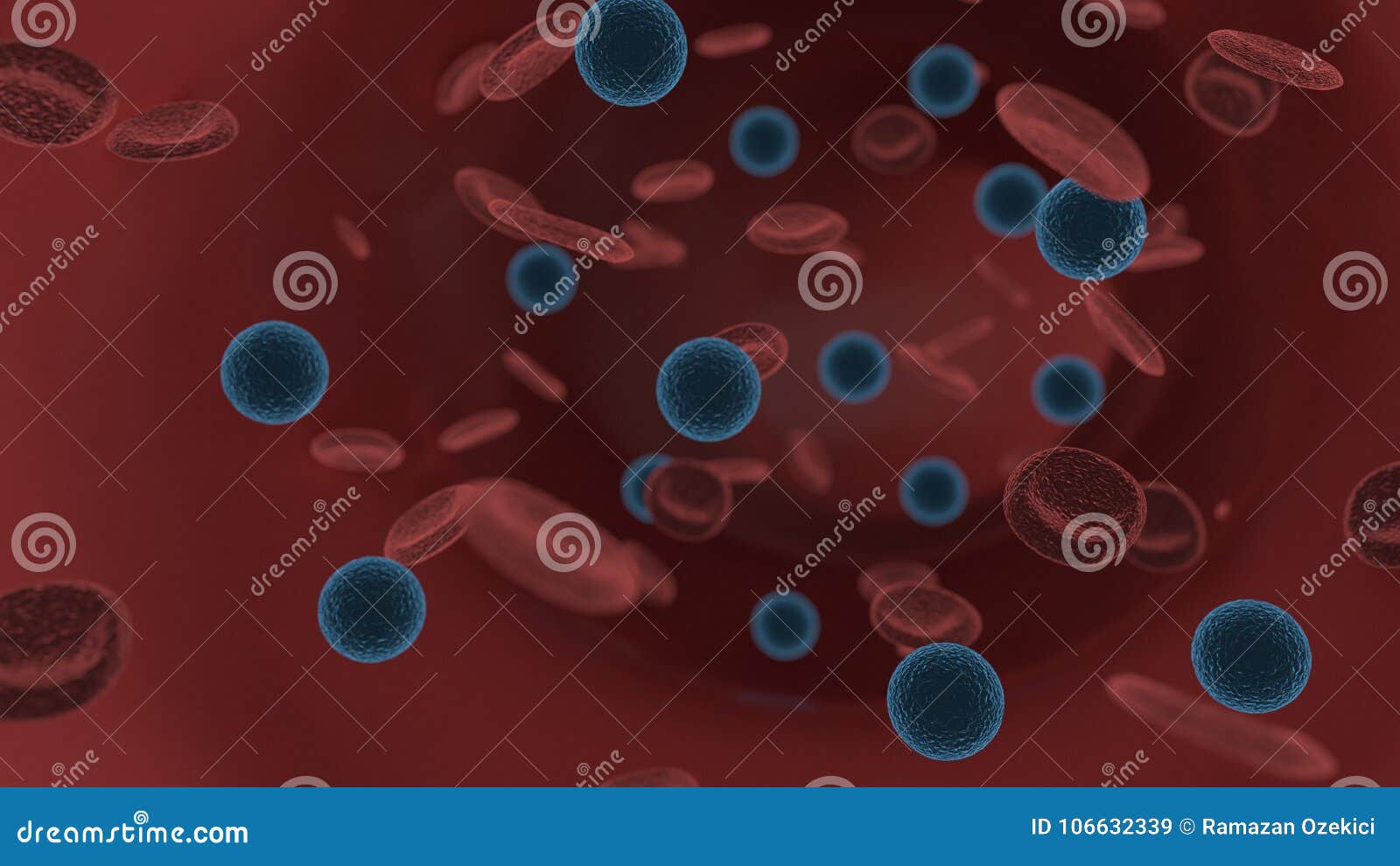 Globules Rouges Intraveineuses Et, Rendu 3d Illustration Stock ...