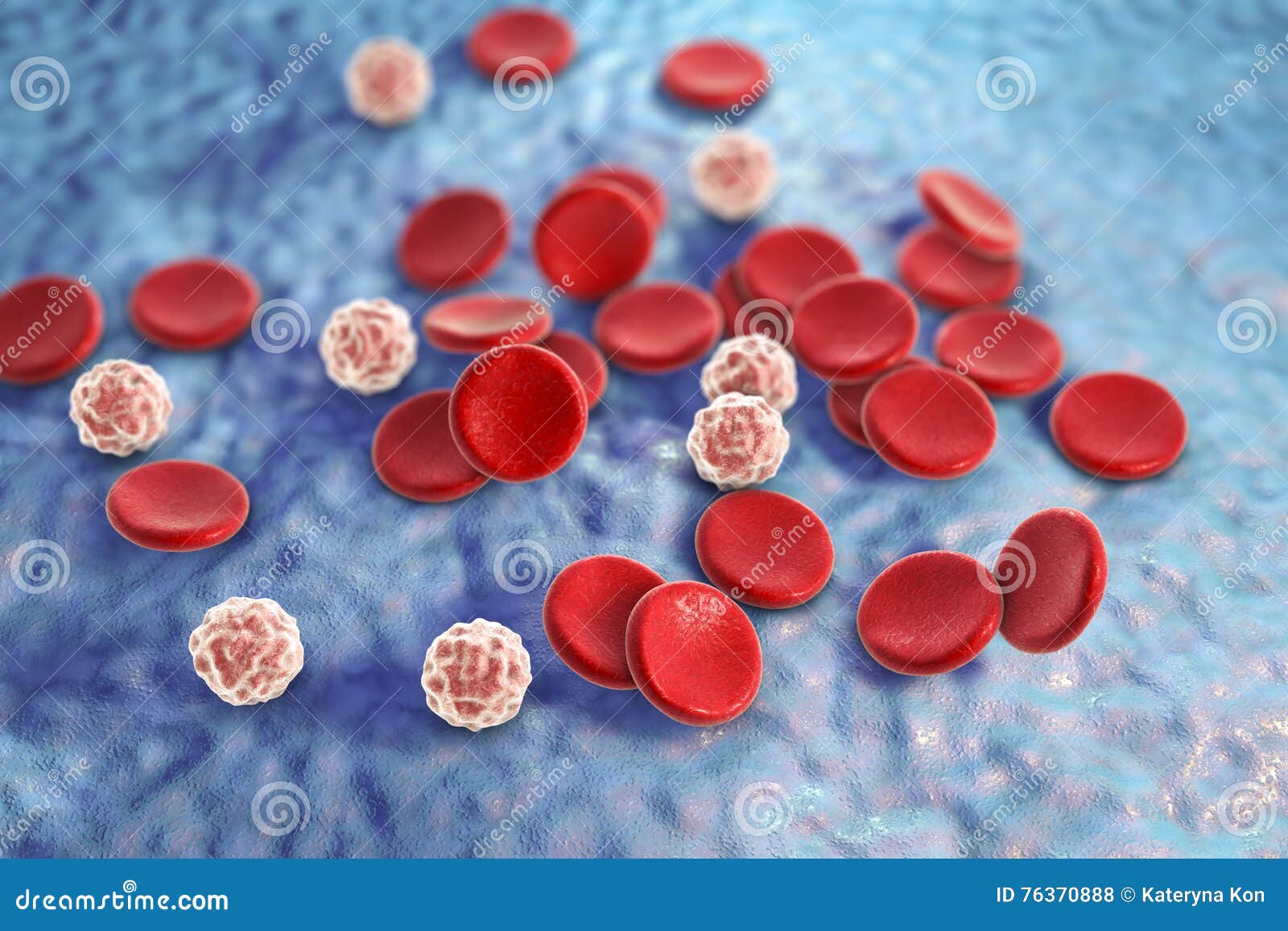 Globules Sanguins, Illustration 3D Illustration Stock - Illustration du ...
